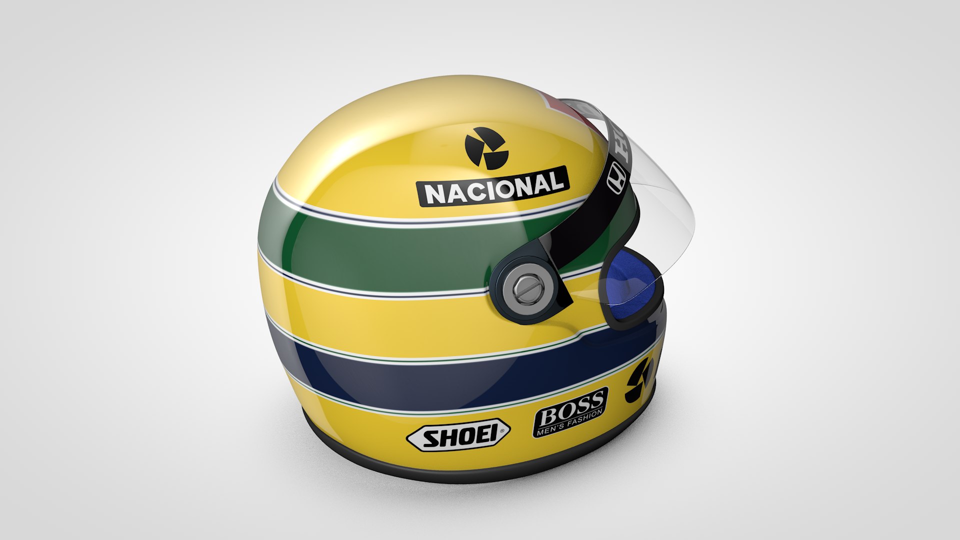 3d Senna Helmet 1988