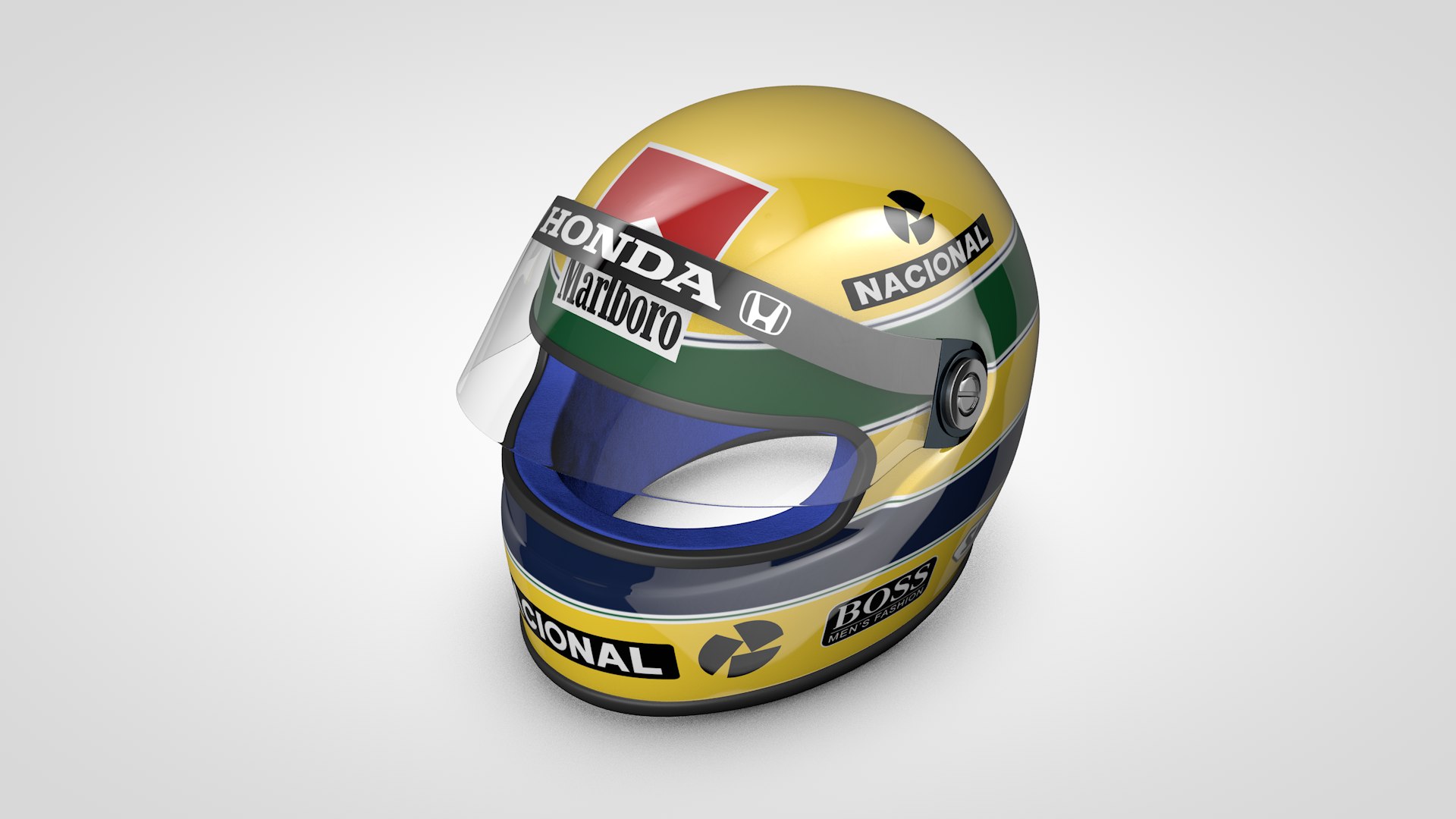3d Senna Helmet 1988