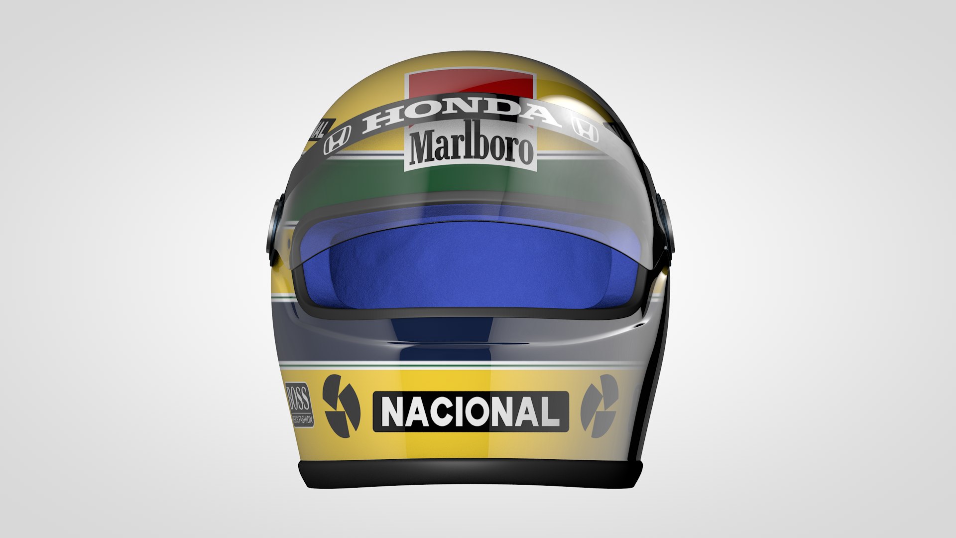3d Senna Helmet 1988