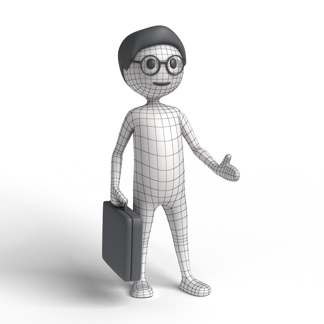 Cartoon Icon Character 3D Model - TurboSquid 1330182