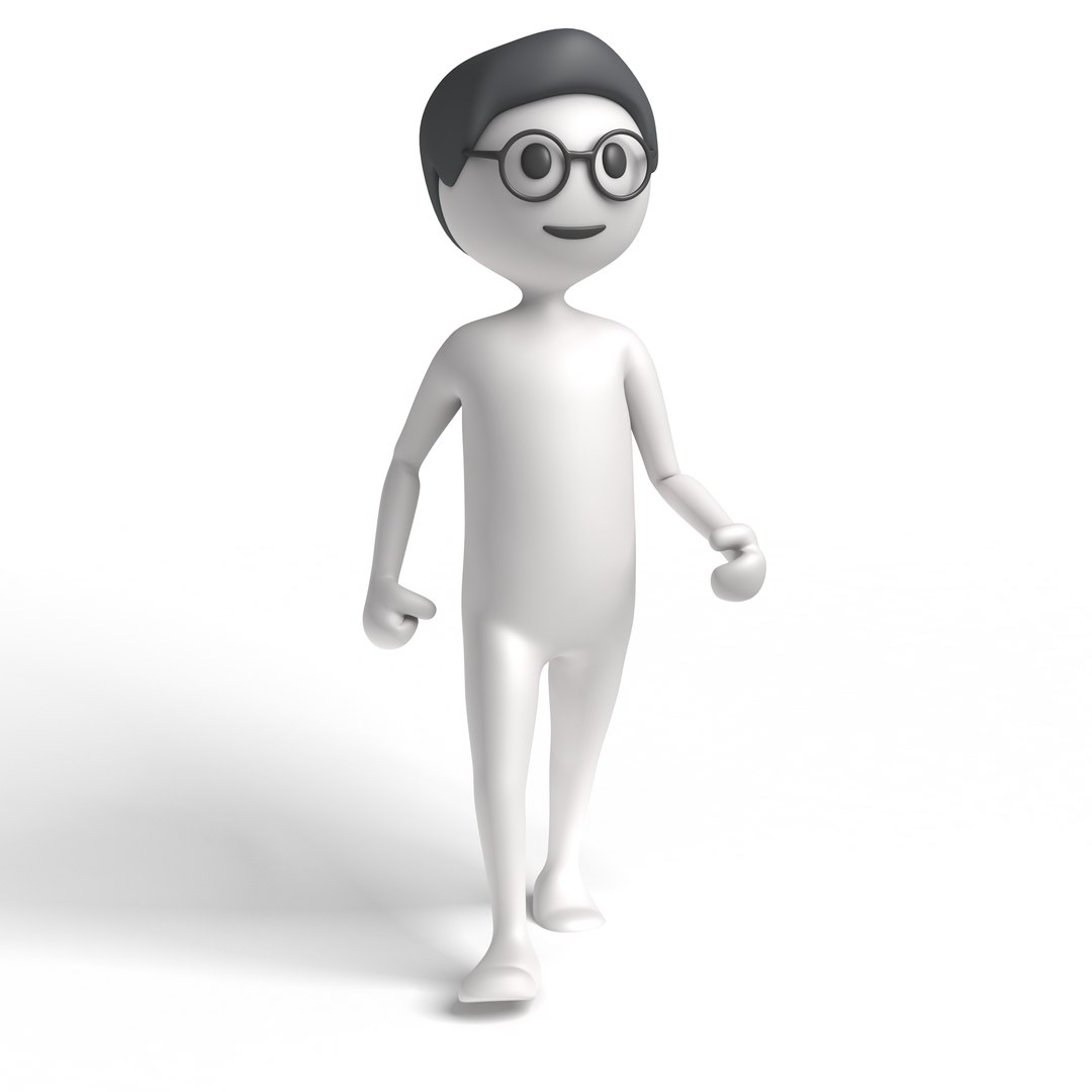 Cartoon Icon Character 3D Model - TurboSquid 1330182