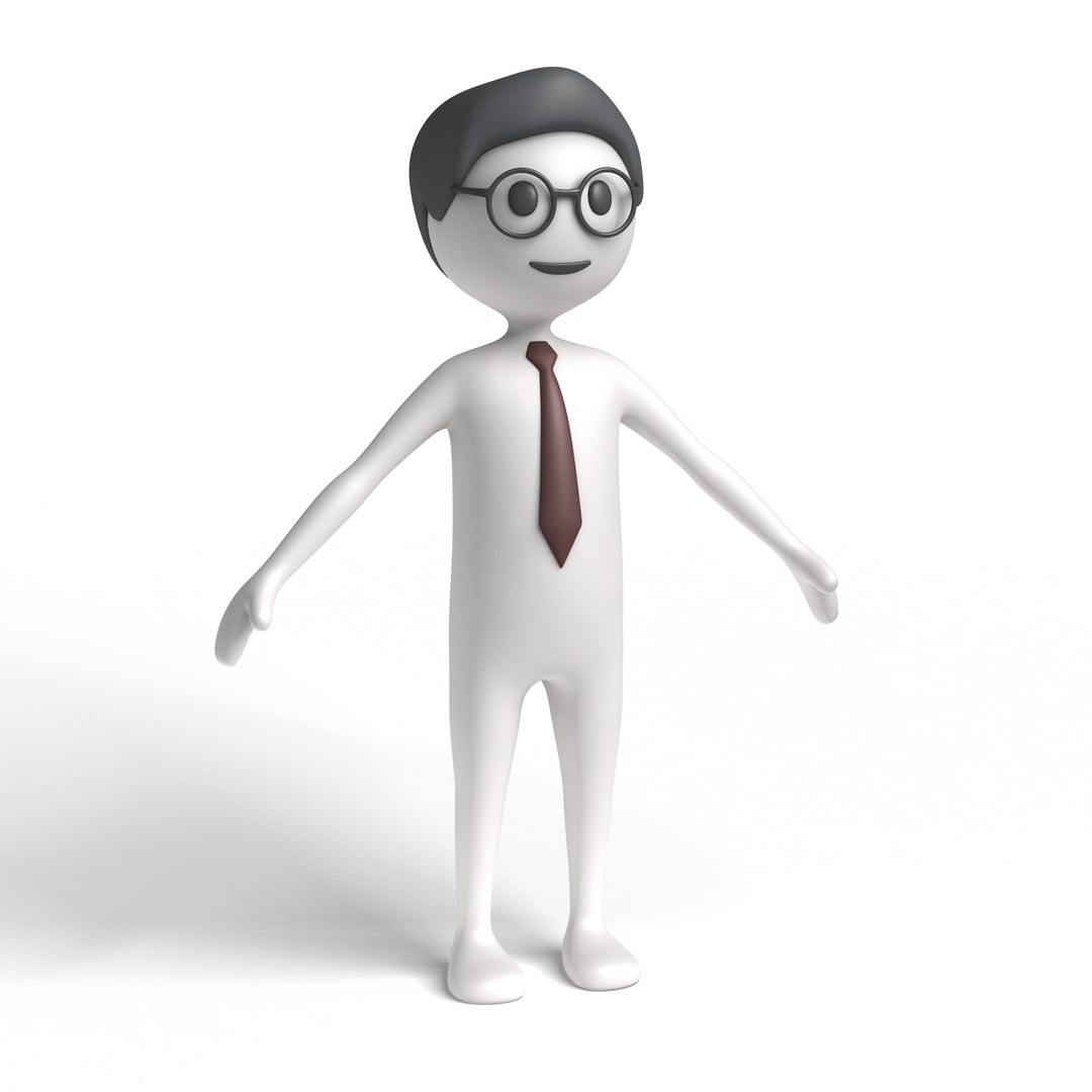 Cartoon Icon Character 3D Model - TurboSquid 1330182