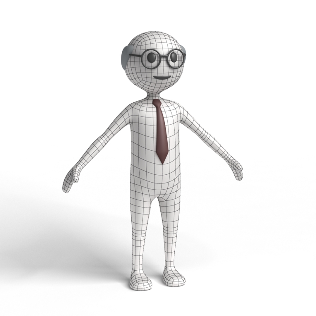 Cartoon Icon Character 3D Model - TurboSquid 1330182