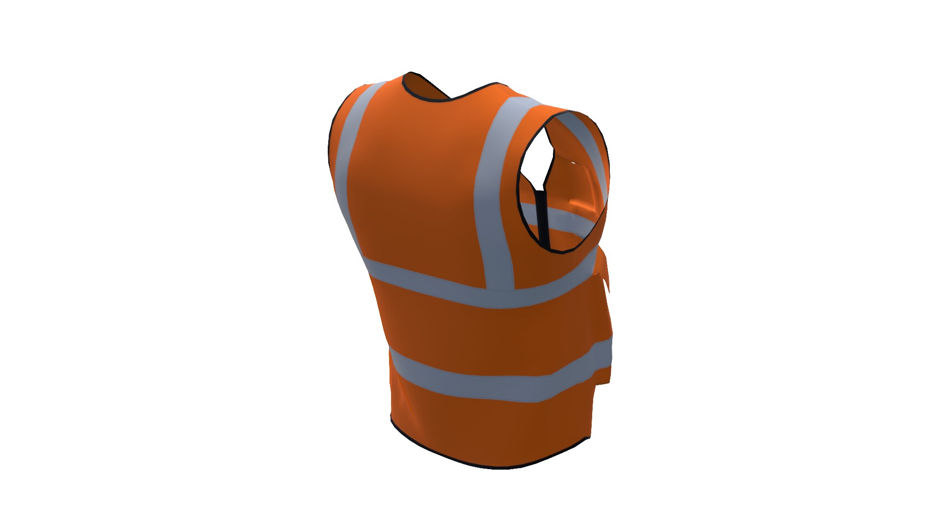 Worker Vest Low Poly 3D Model 3D - TurboSquid 2333598