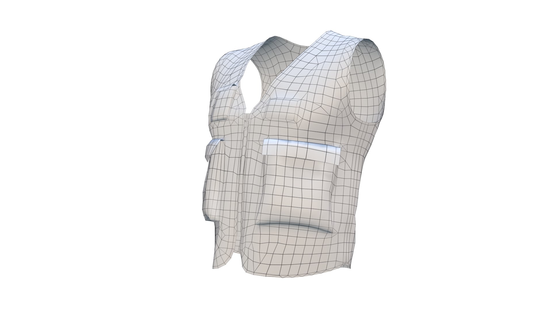 Worker Vest Low Poly 3D Model 3D - TurboSquid 2333598