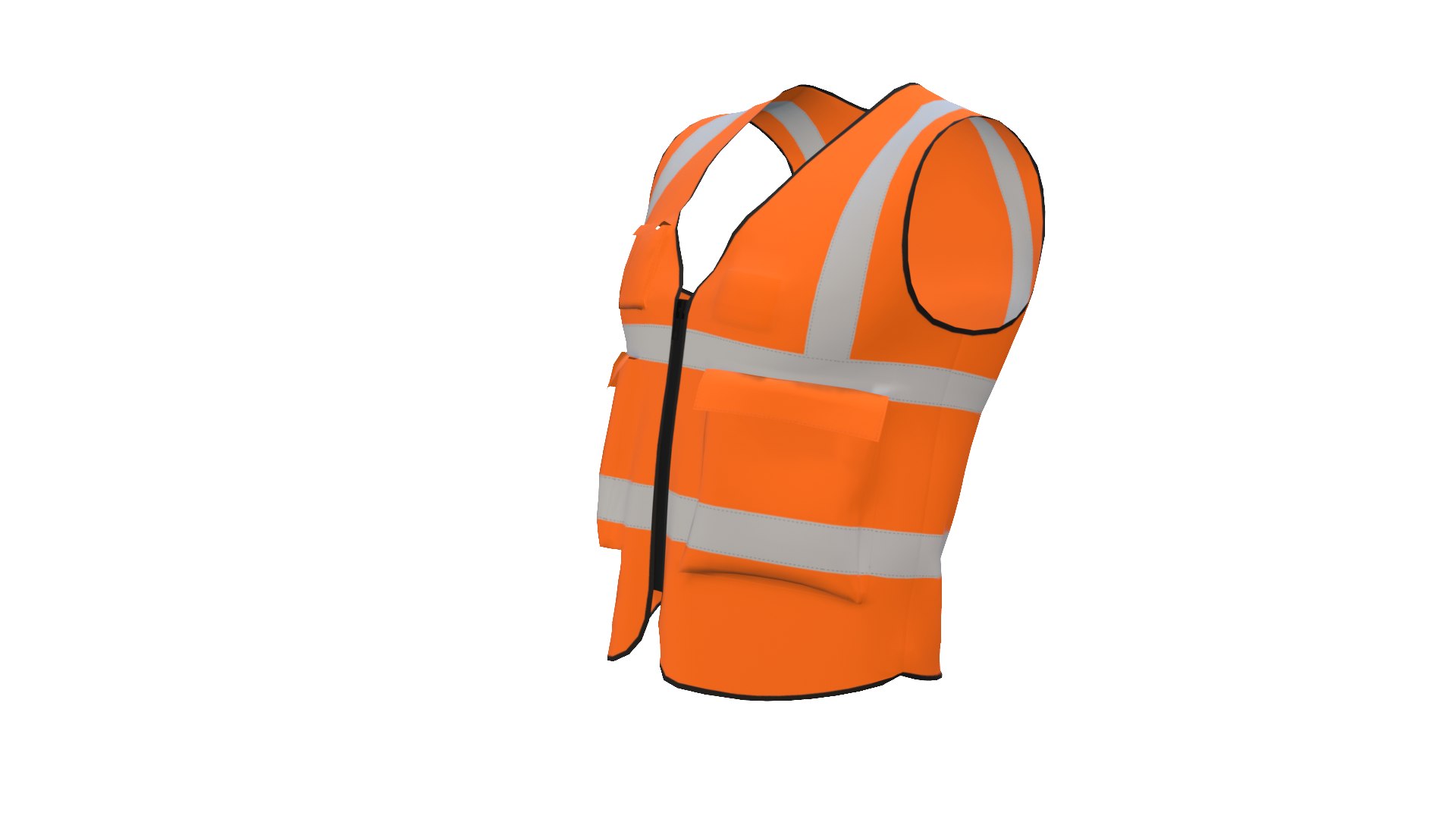 Worker Vest Low Poly 3D Model 3D - TurboSquid 2333598