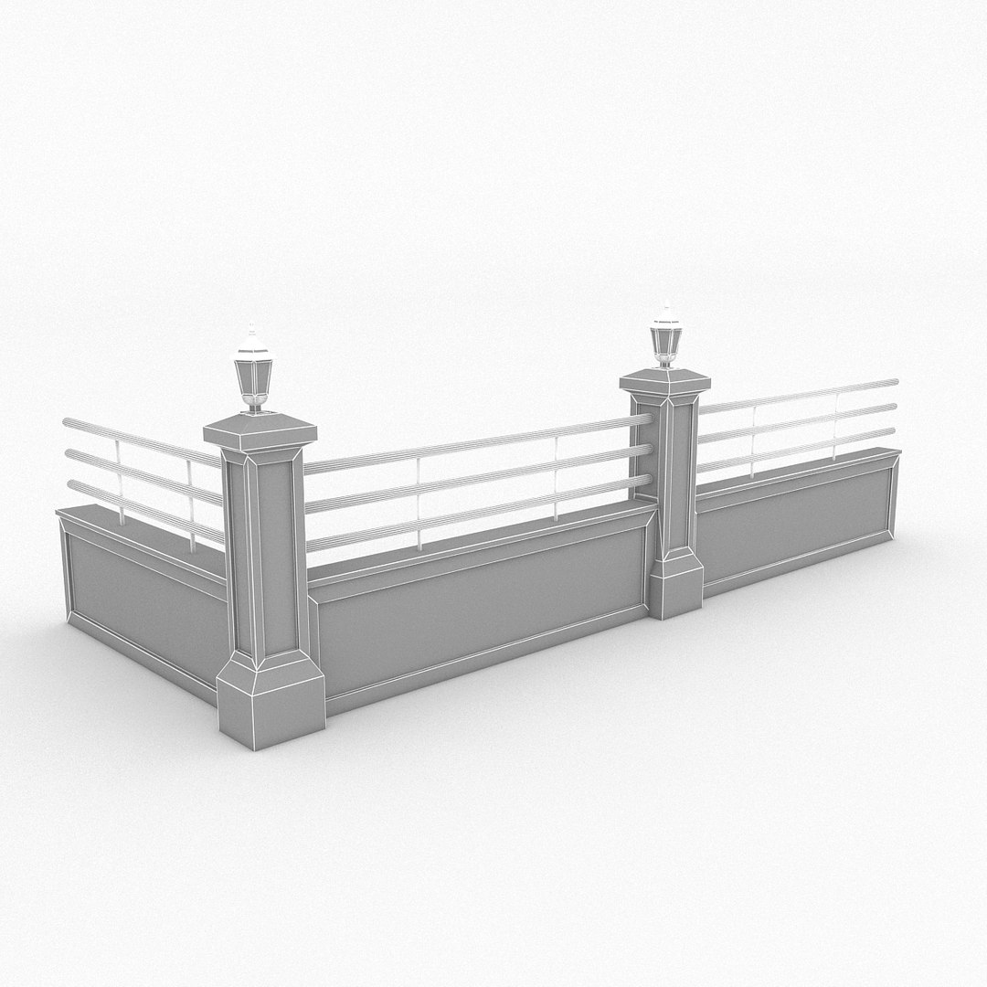 Garden Wall 3D Model - TurboSquid 1444470