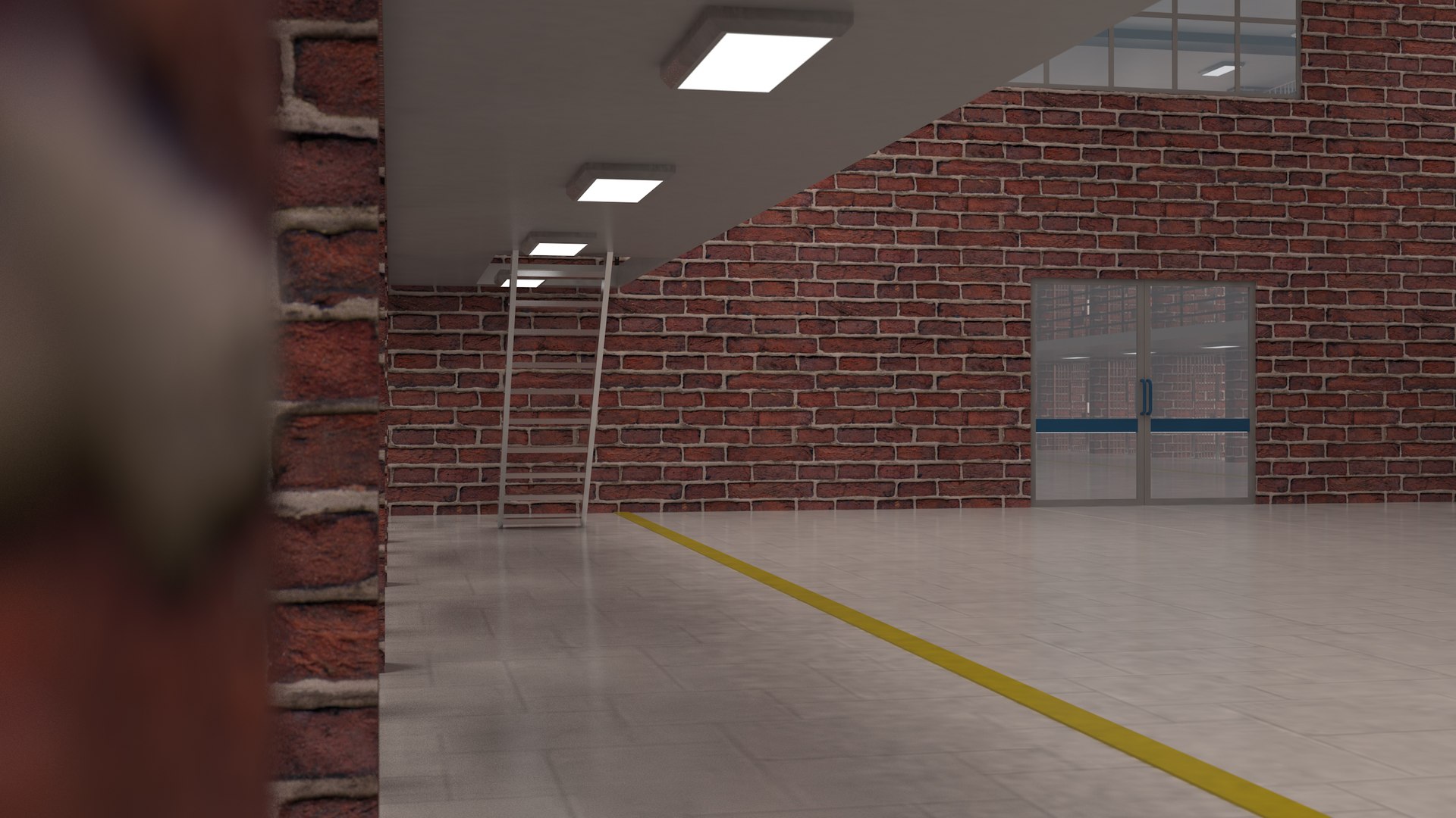 Prison Hall Model - TurboSquid 2044160