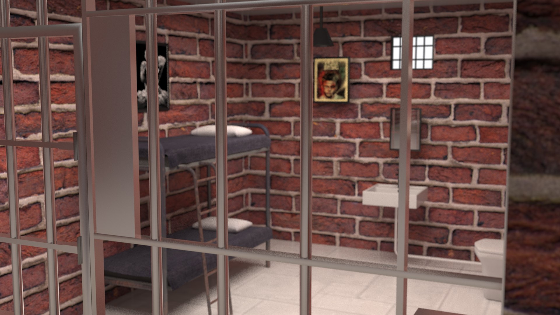 Prison Hall Model - TurboSquid 2044160