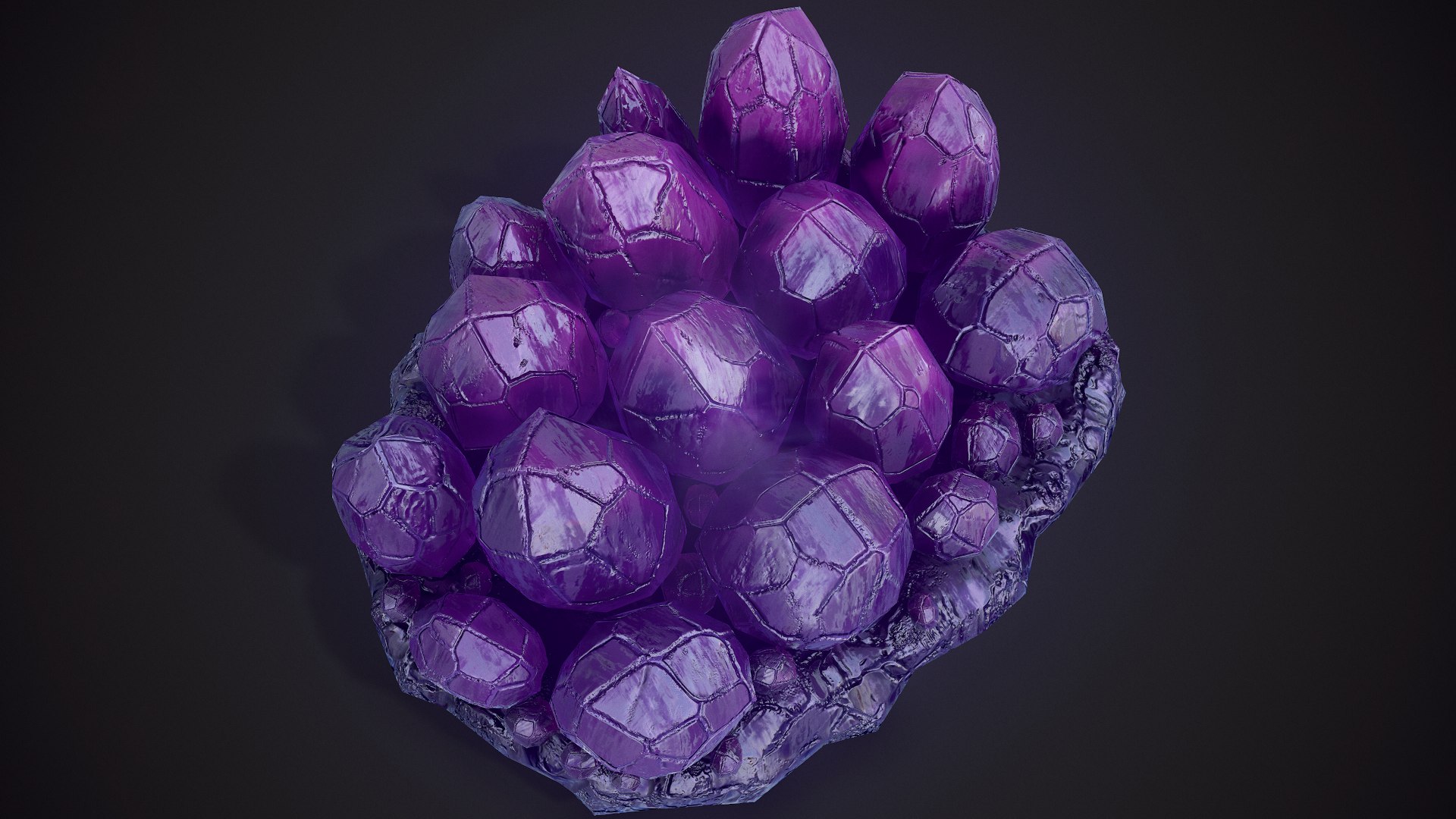 Realistic Crystal Purple 3D Model - TurboSquid 1442713