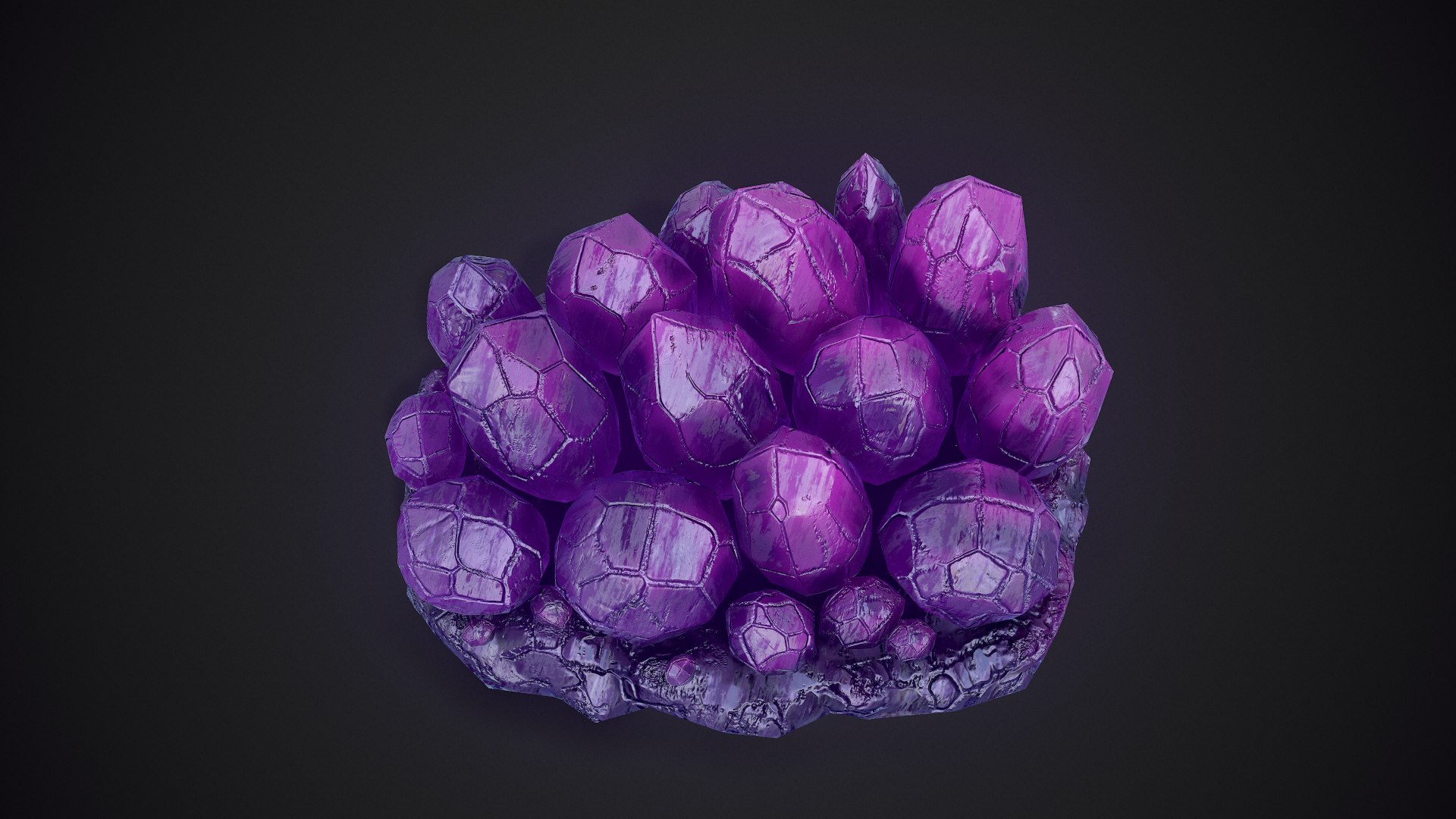 Realistic Crystal Purple 3D Model - TurboSquid 1442713