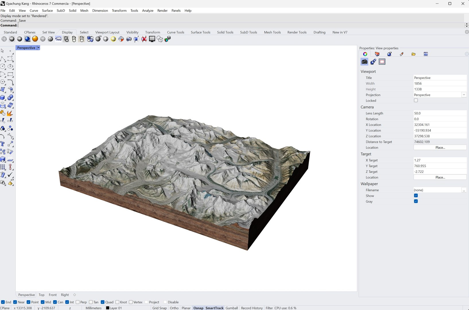 Gyachung Kang Mountain Nepal China 3D Model - TurboSquid 2061696