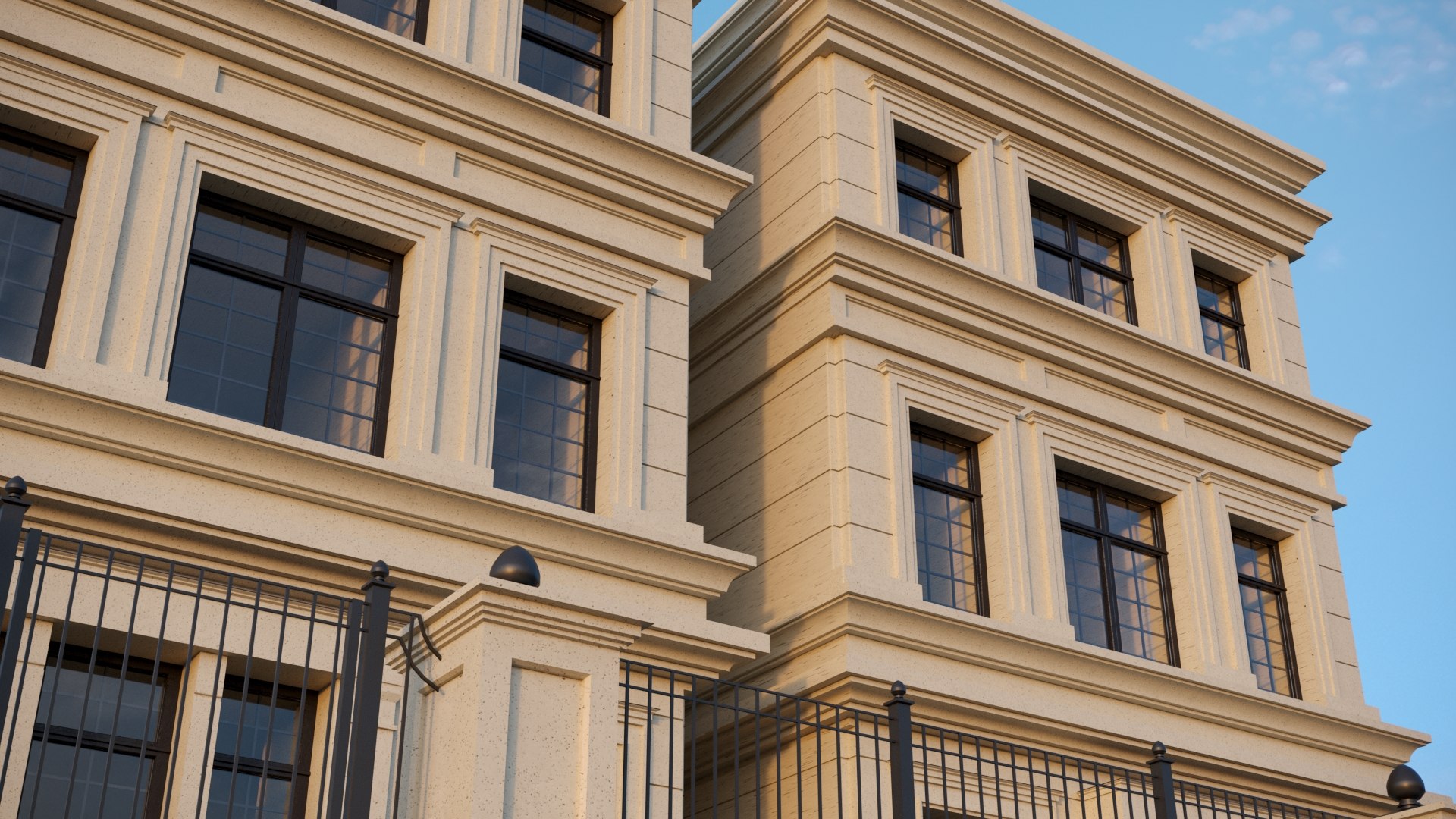Classical Architectural Facade 3D Model - TurboSquid 1963507