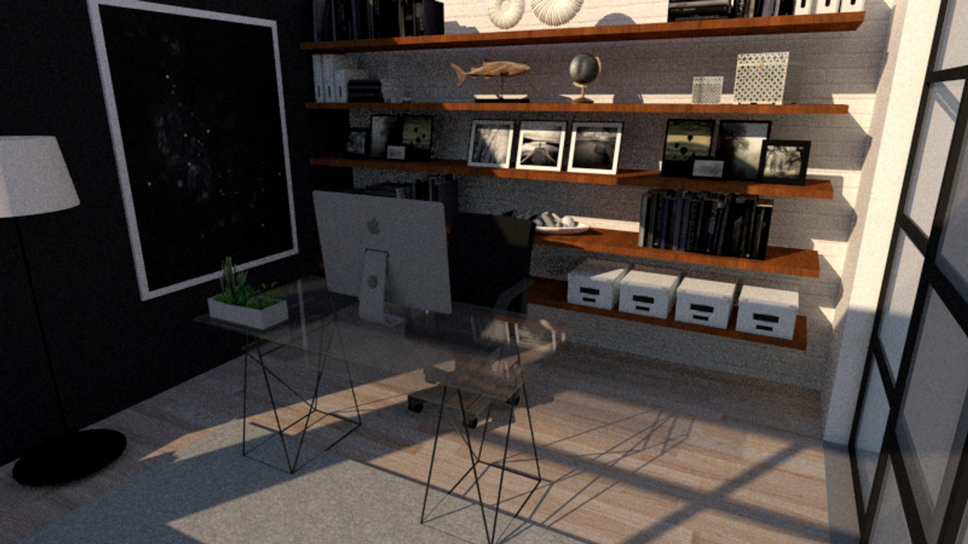 Modern Office Design 3D Model - TurboSquid 1236911