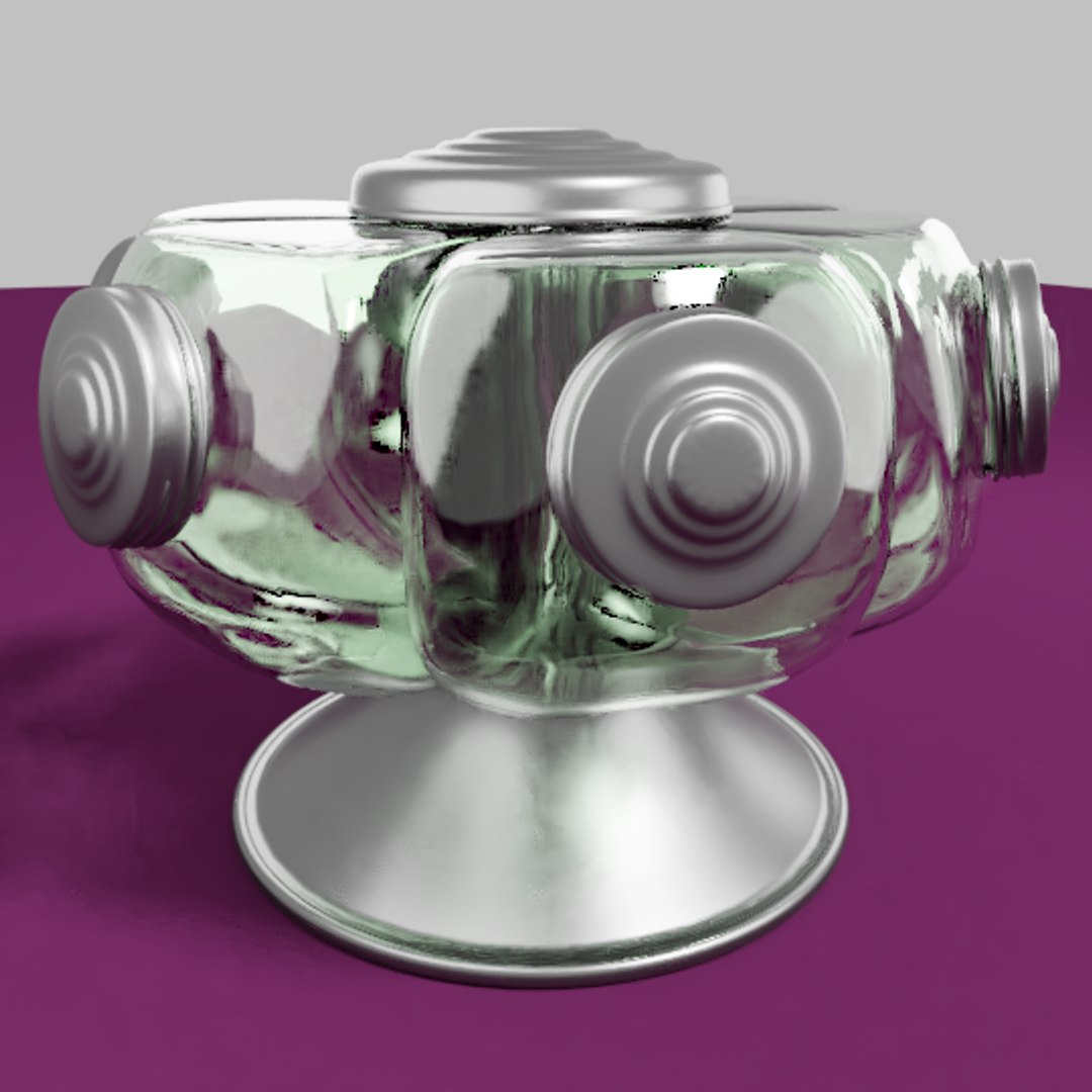 Vintage Candy Jar 3D Model - TurboSquid 1251627