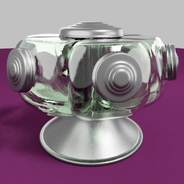 Vintage candy jar 3D model - TurboSquid 1251627