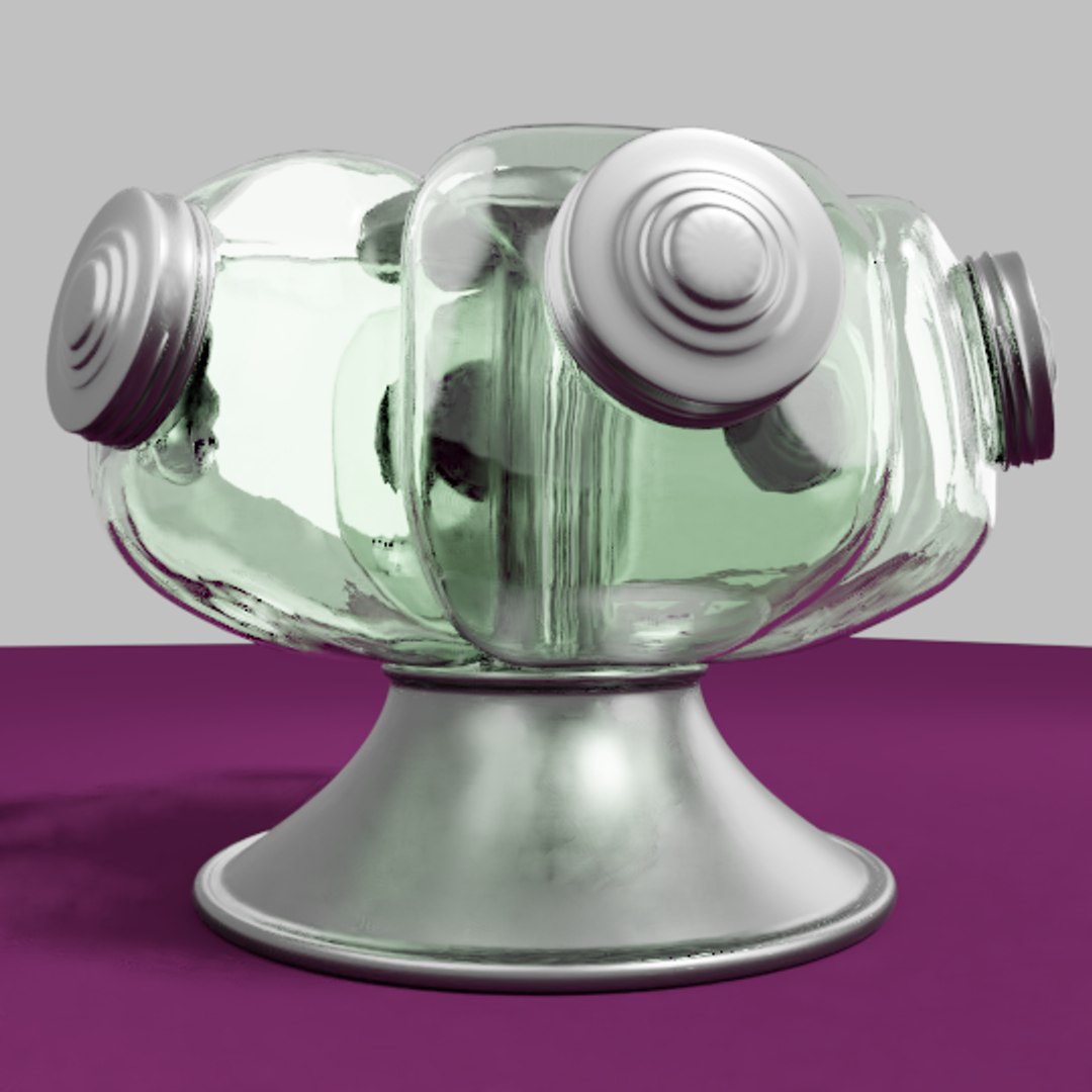 Vintage Candy Jar 3D Model - TurboSquid 1251627