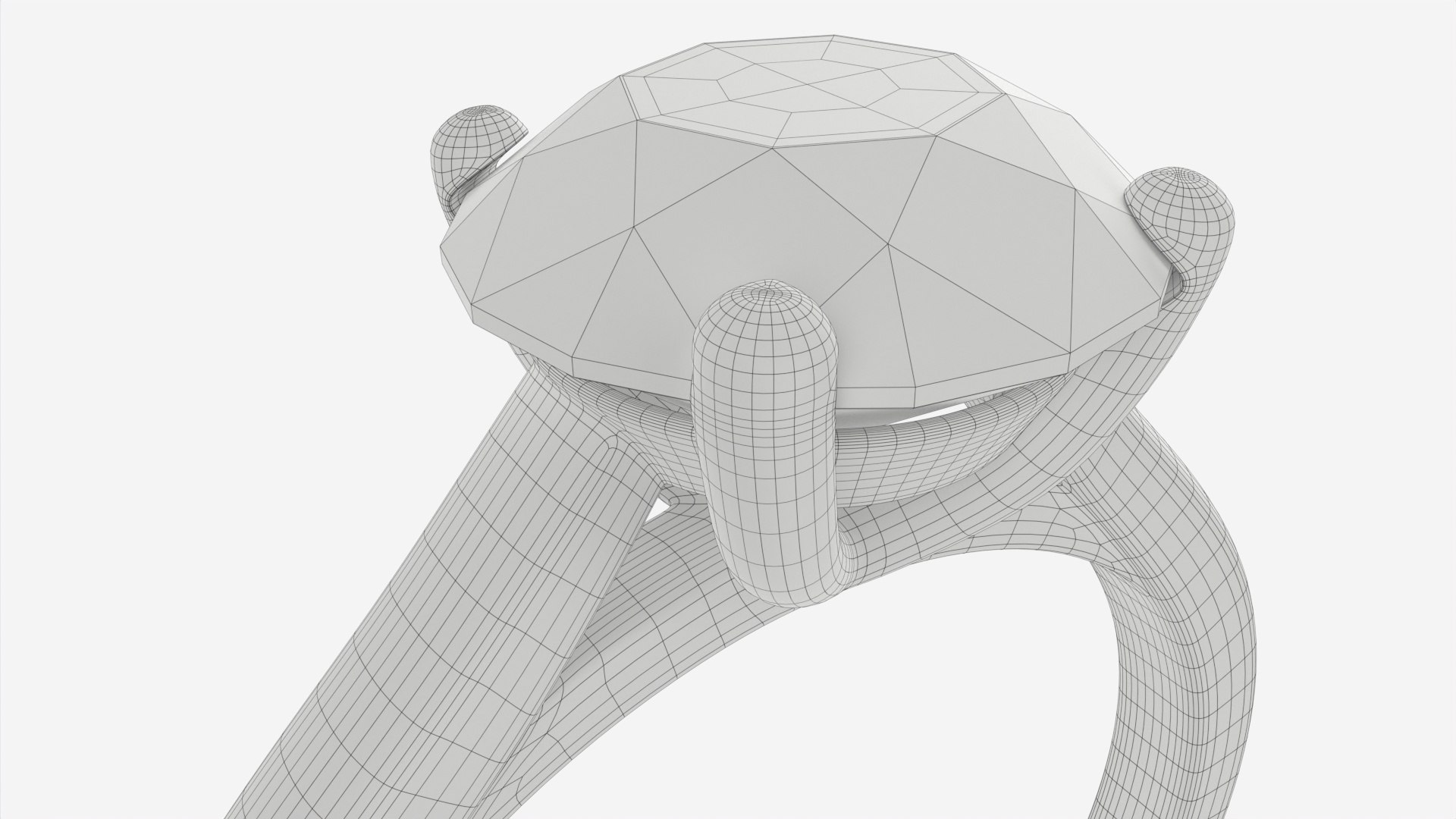 3D Model Gold Diamond Ring Jewelry 03 - TurboSquid 1968702