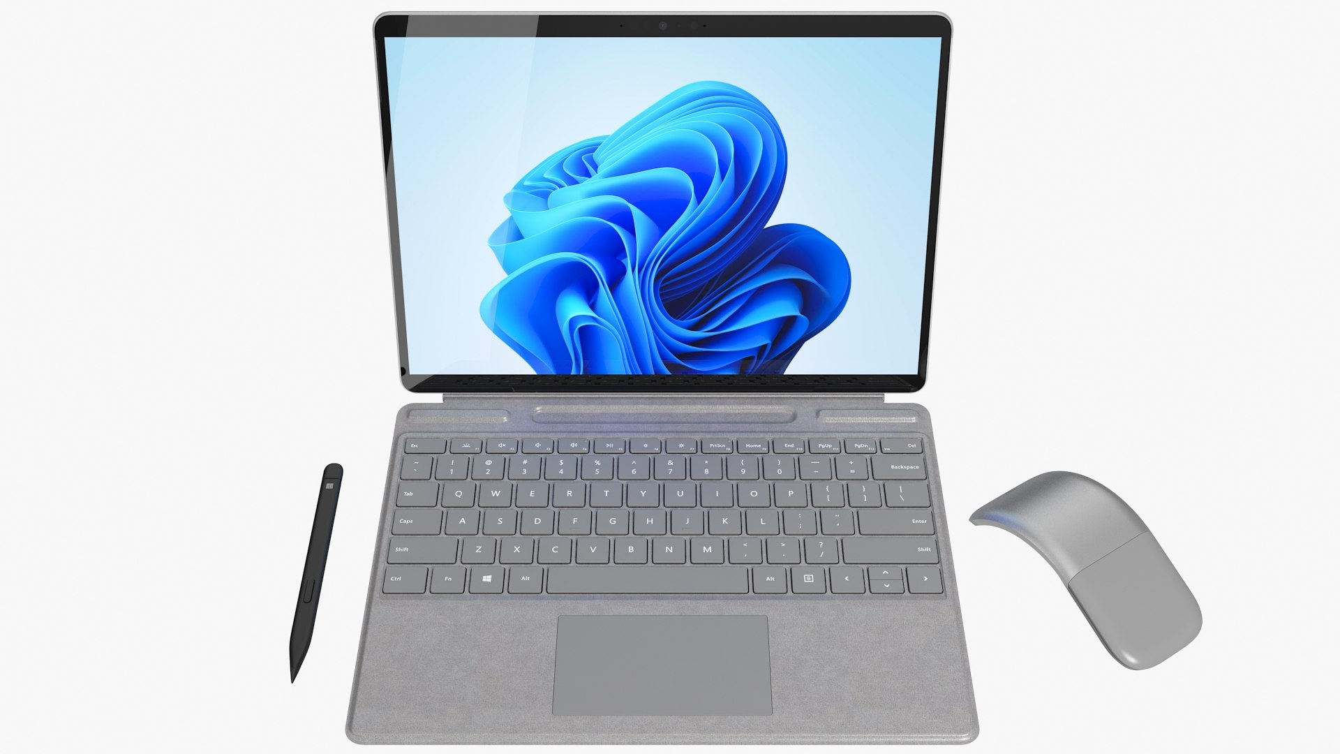 Microsoft Surface Pro X 2021 with Signature Type Cover Arch Mouse Slim ...