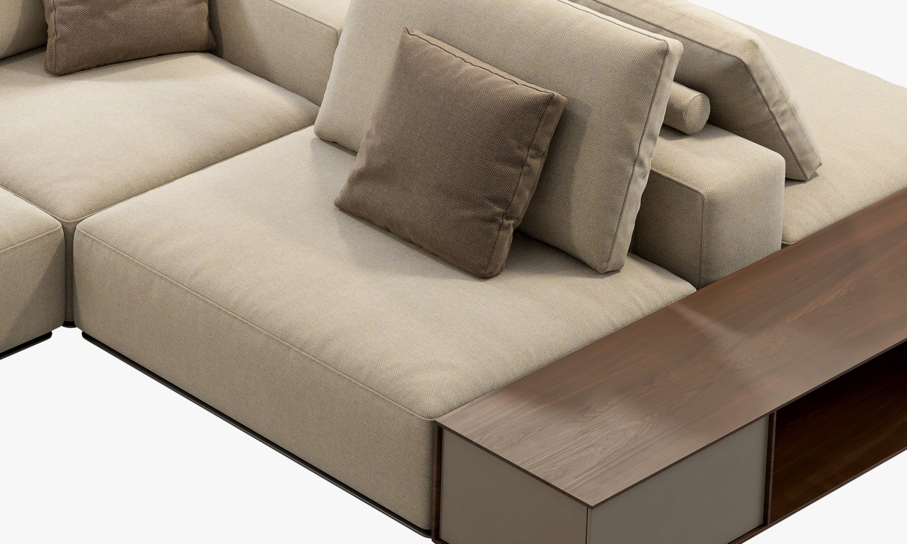 Poliform Westside Sofa Set 3 Model - TurboSquid 2143135