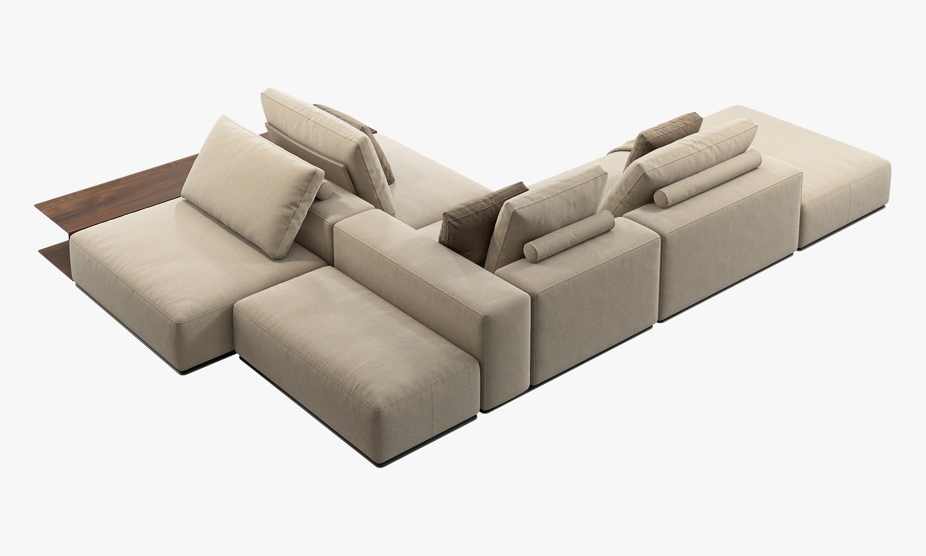 Poliform Westside Sofa Set 3 Model - TurboSquid 2143135