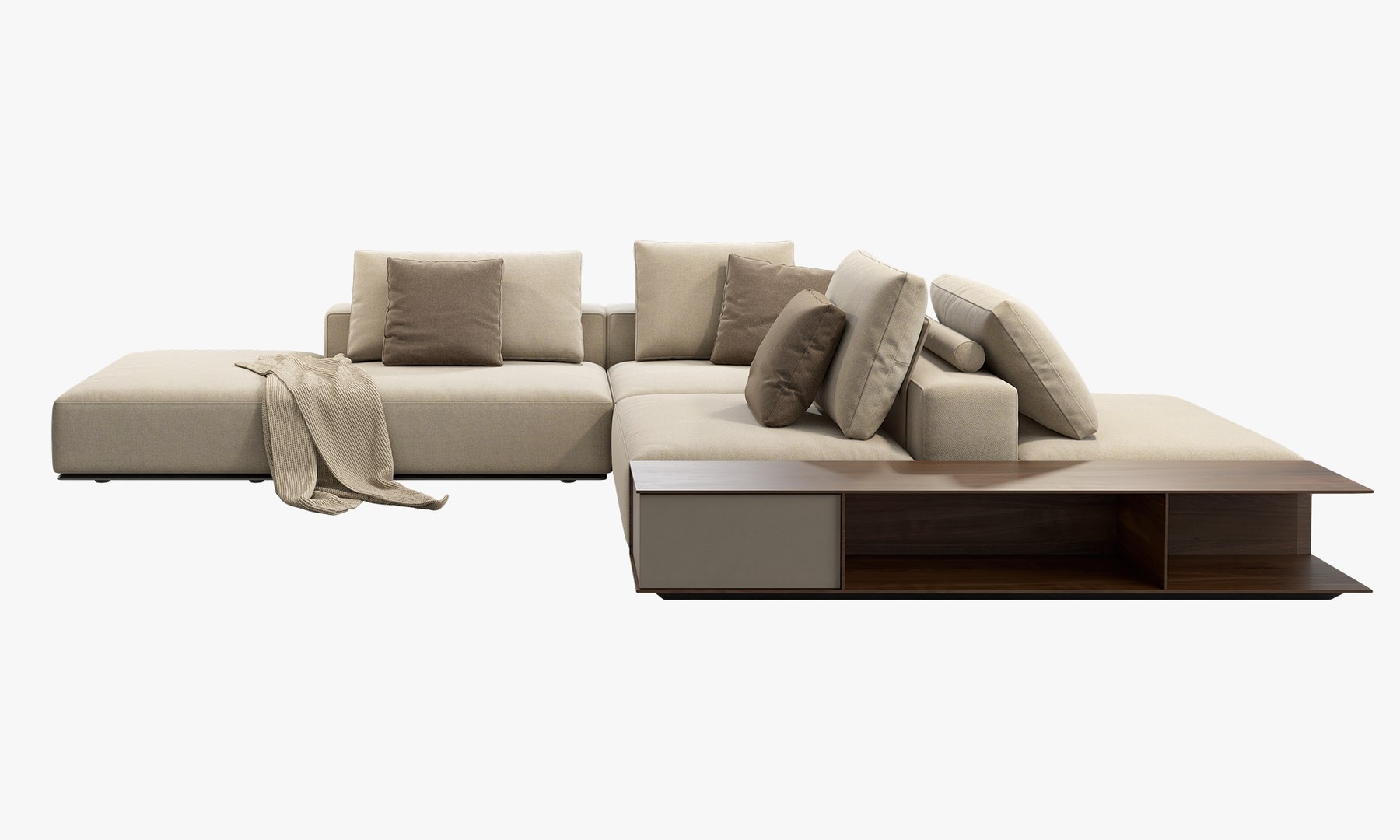 Poliform Westside Sofa Set 3 Model - TurboSquid 2143135
