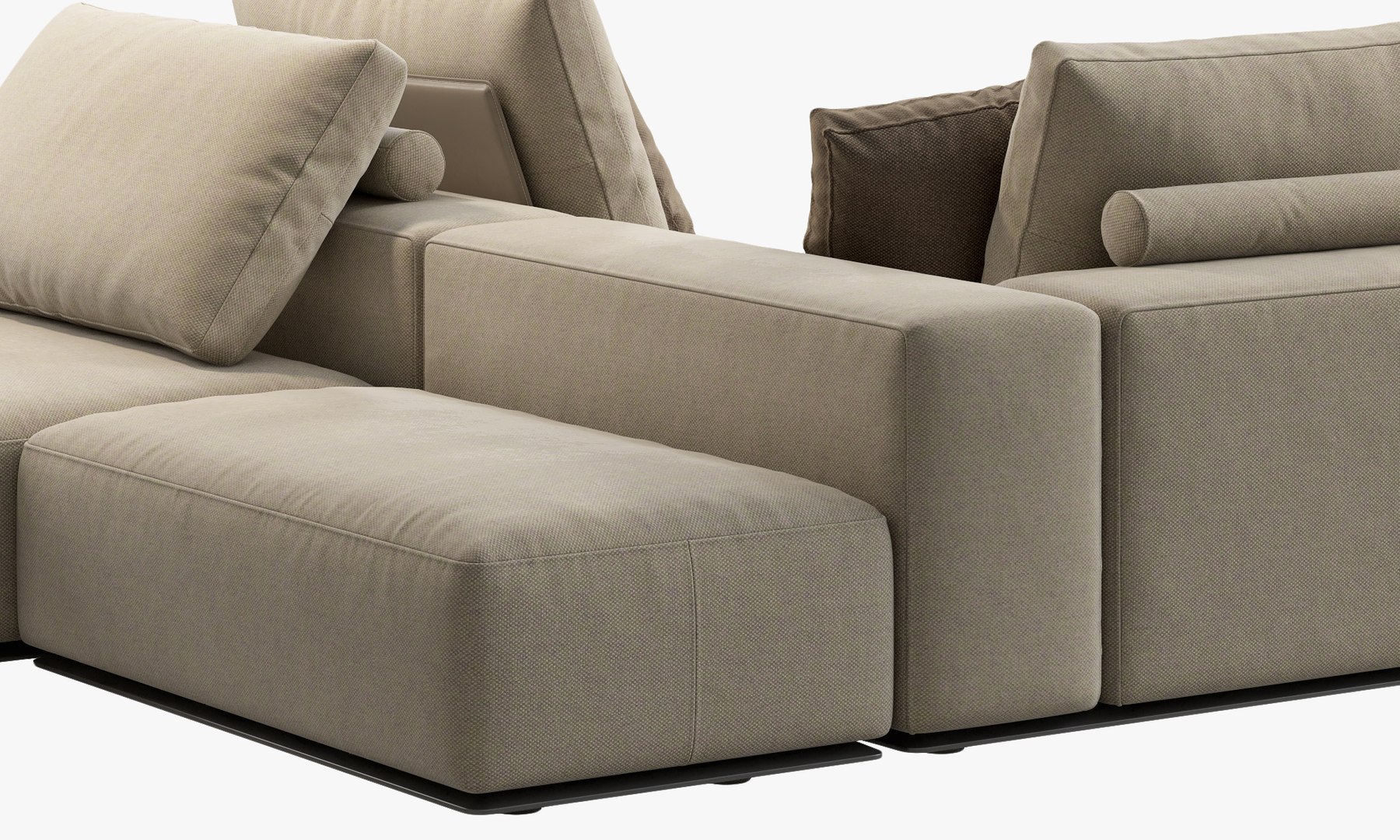 Poliform Westside Sofa Set 3 Model - TurboSquid 2143135