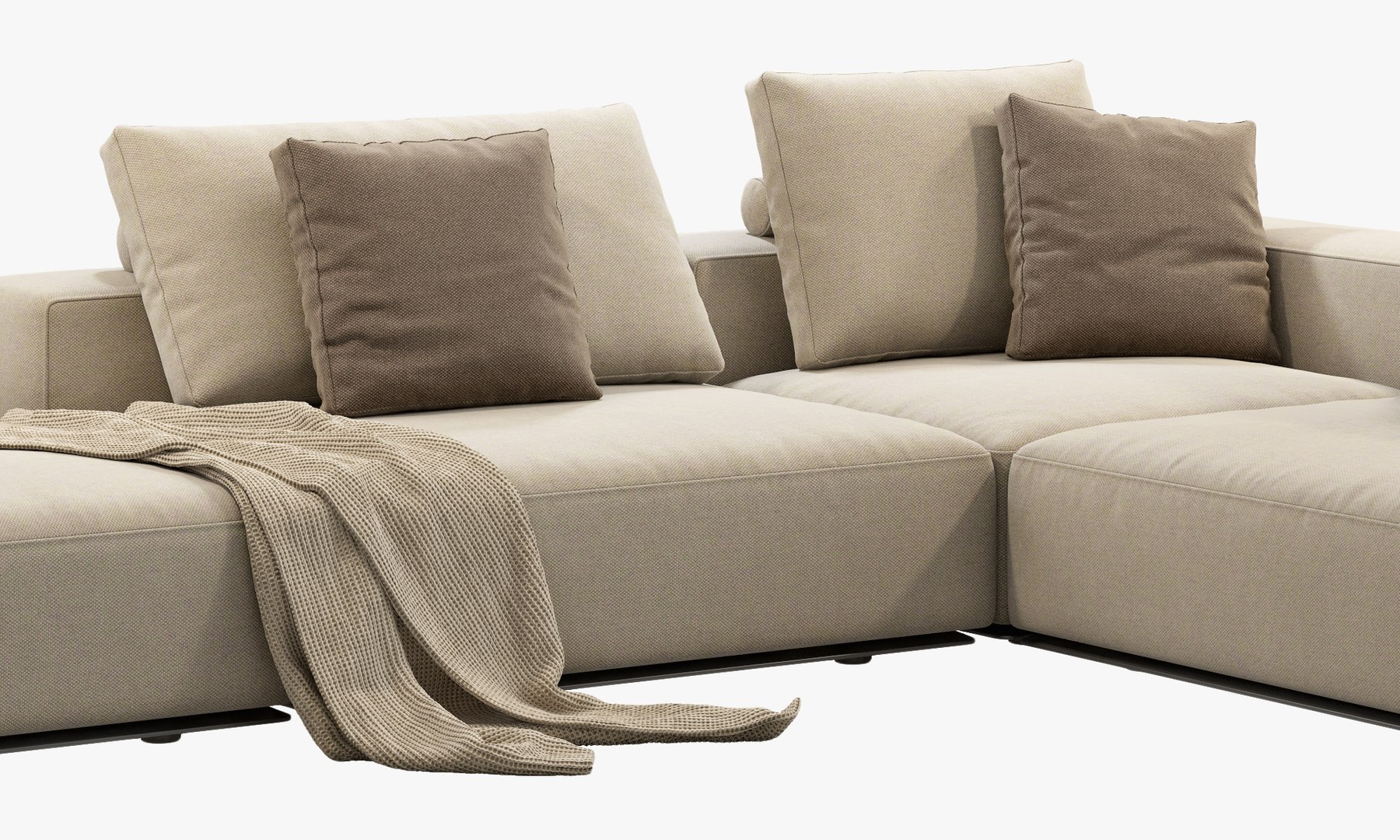 Poliform Westside Sofa Set 3 Model - TurboSquid 2143135