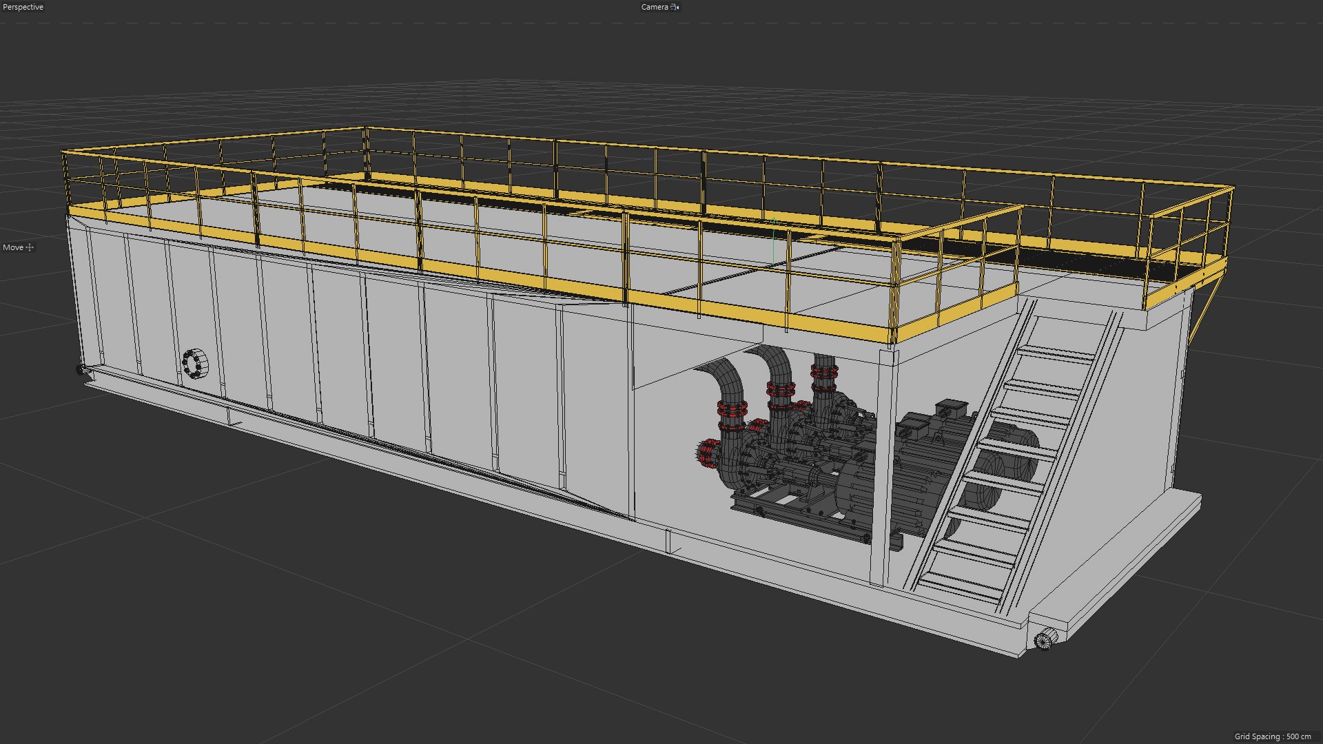 Drilling Longboard Cabin 3D Model - TurboSquid 2140914