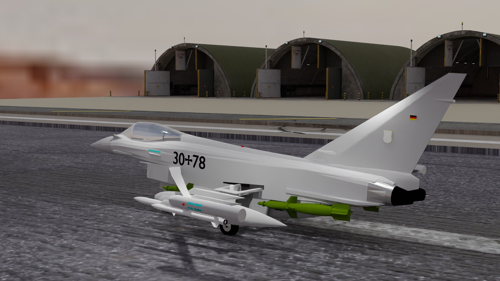 3D Model Detailed Eurofighter Typhoon - TurboSquid 2398832