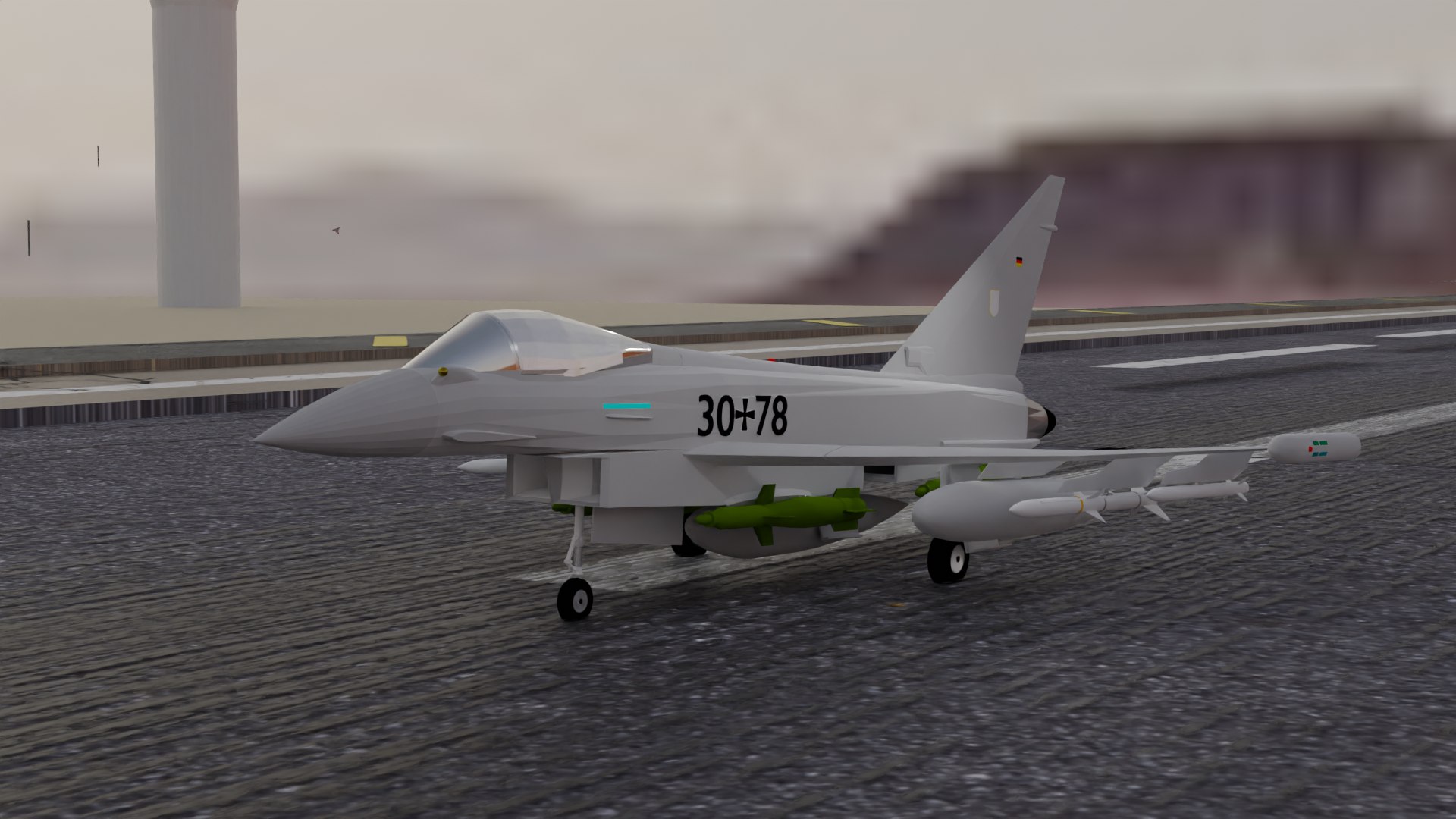 3D Model Detailed Eurofighter Typhoon - TurboSquid 2398832