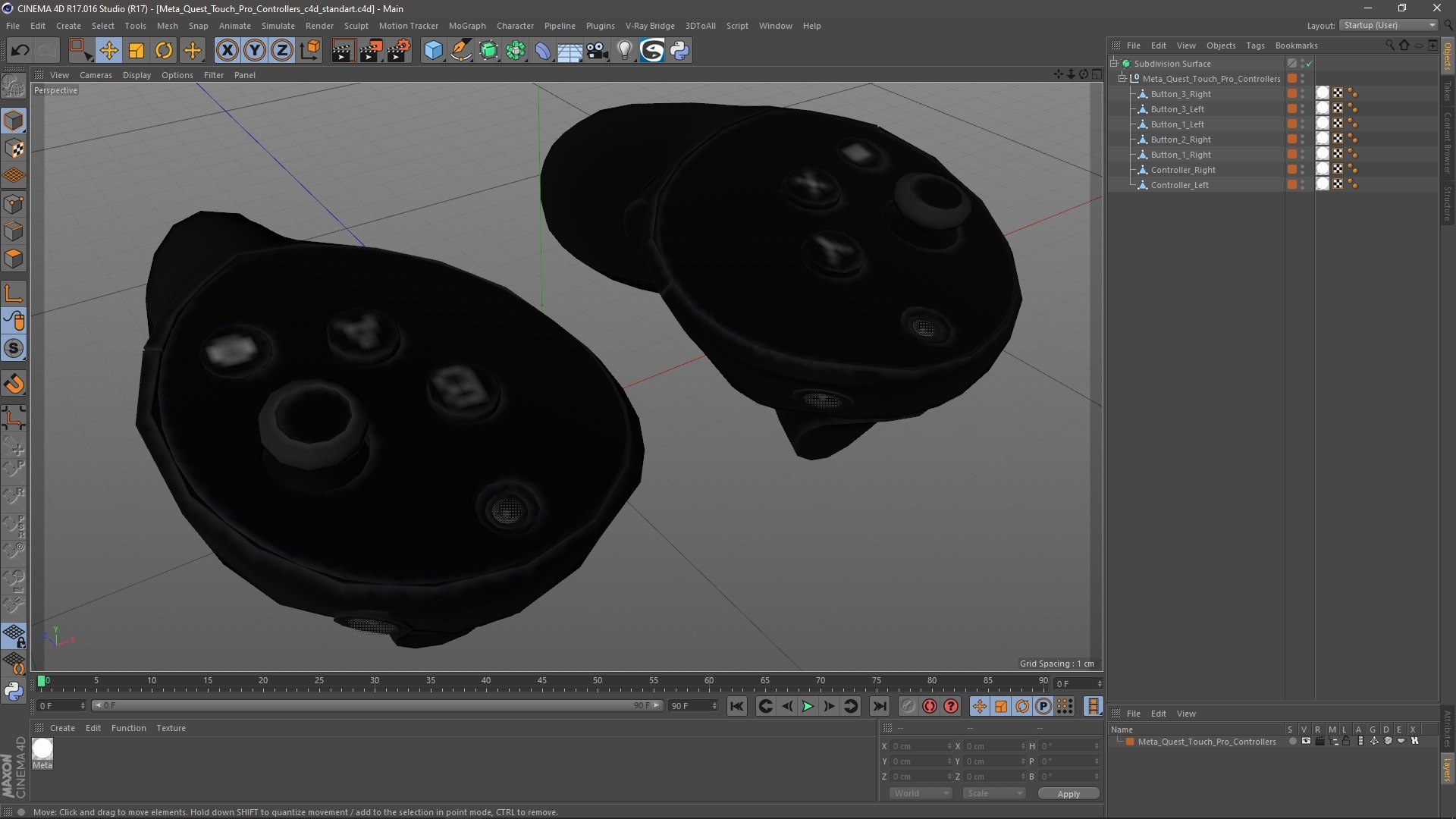 Meta Quest Touch Pro Controllers 3D - TurboSquid 2199173