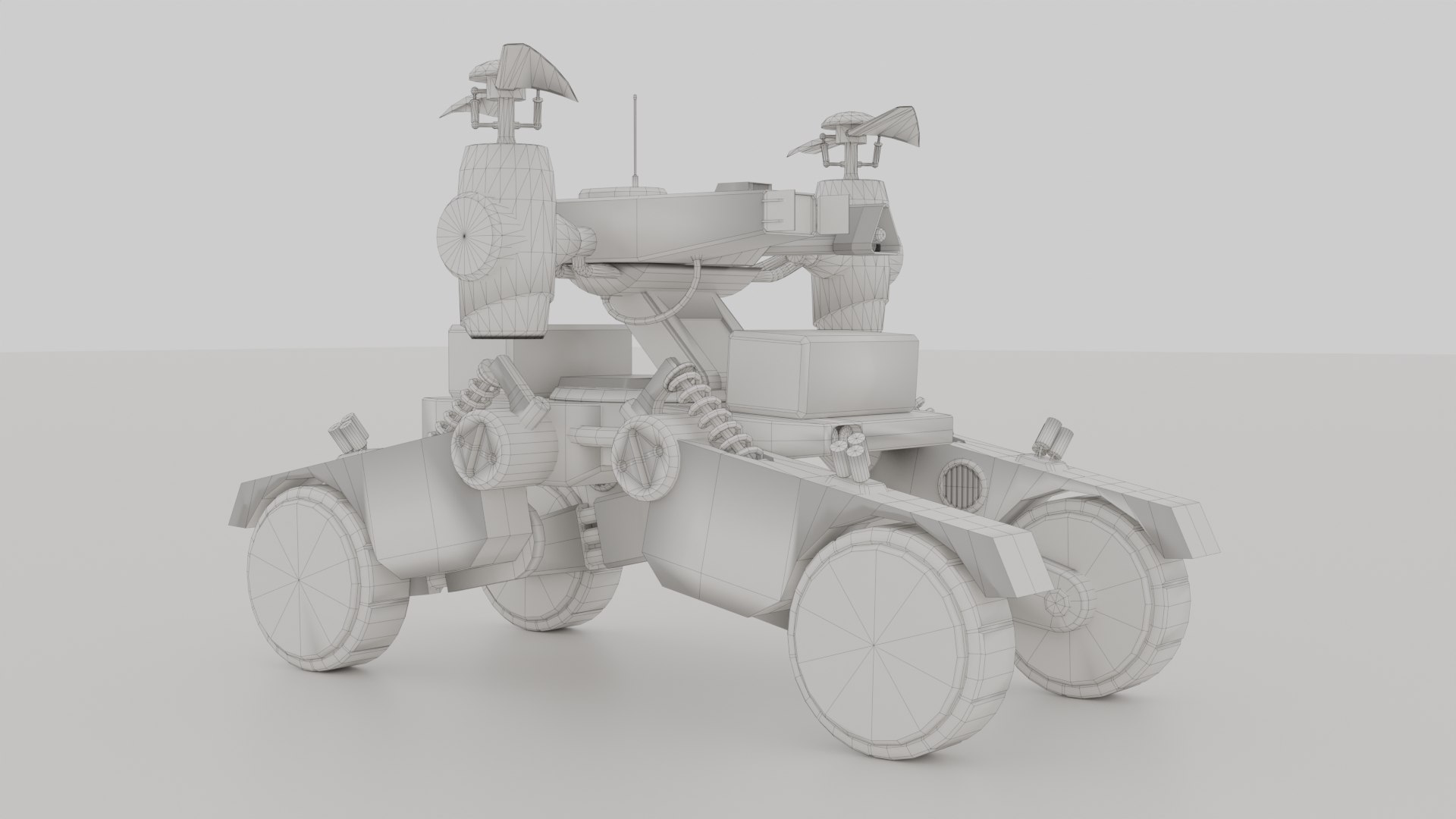 3D Tactical Wheeled UAV With Dual Propeller Lift System - TurboSquid ...