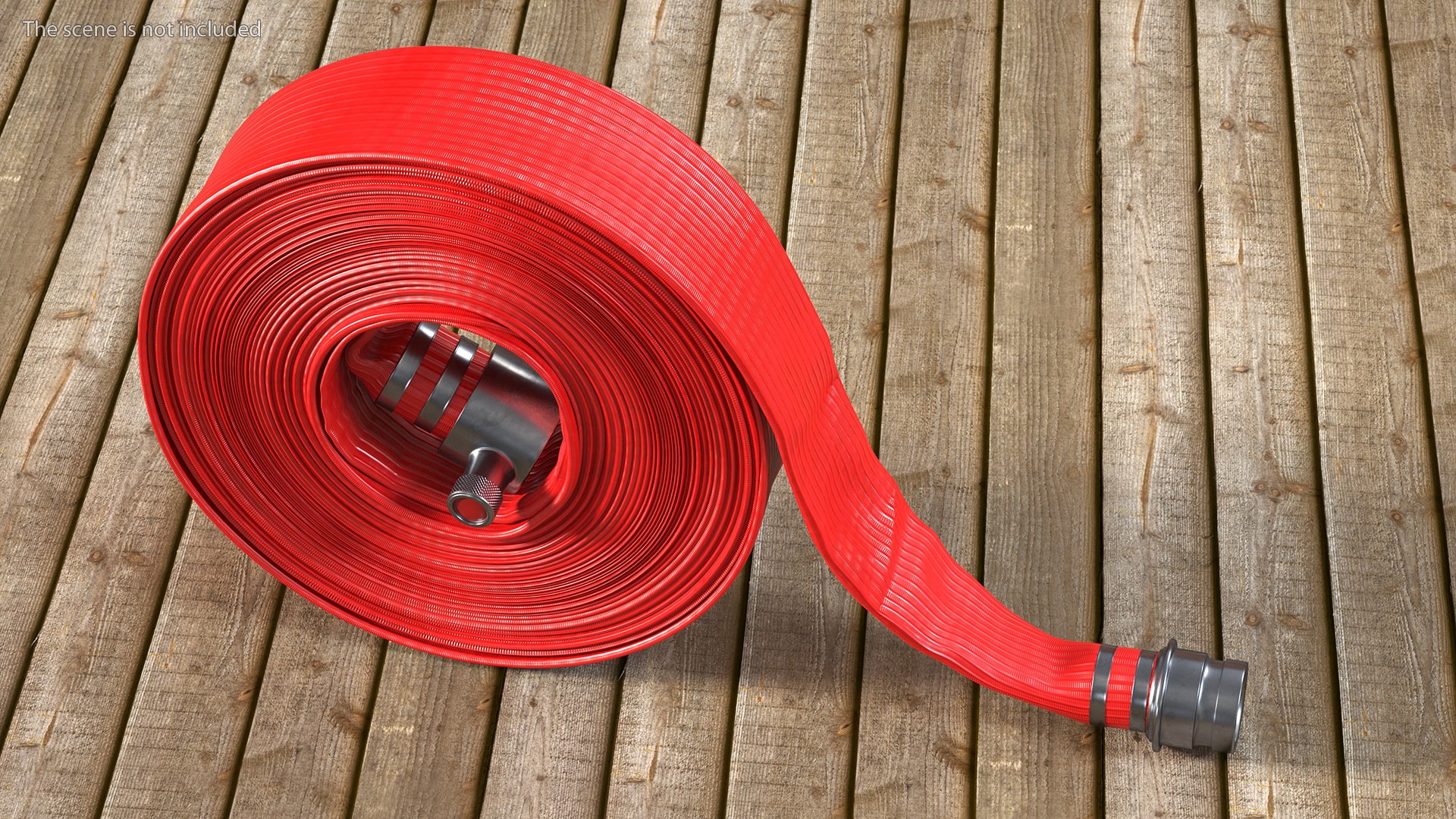 Rolled Up Fire Hose Red 3D - TurboSquid 1836612