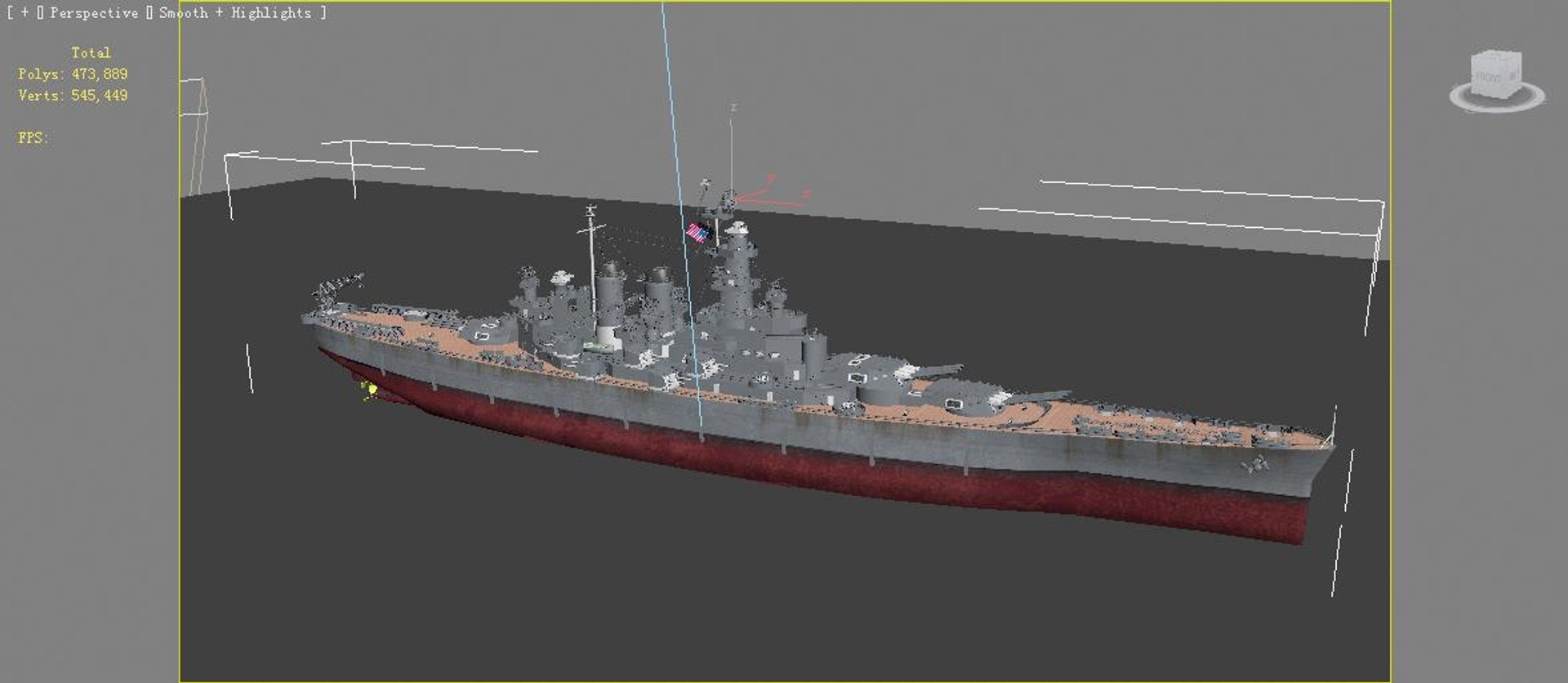 3D Model North Carolina Battleship - TurboSquid 1468199