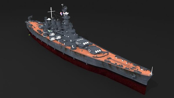 3D model north carolina battleship - TurboSquid 1468199