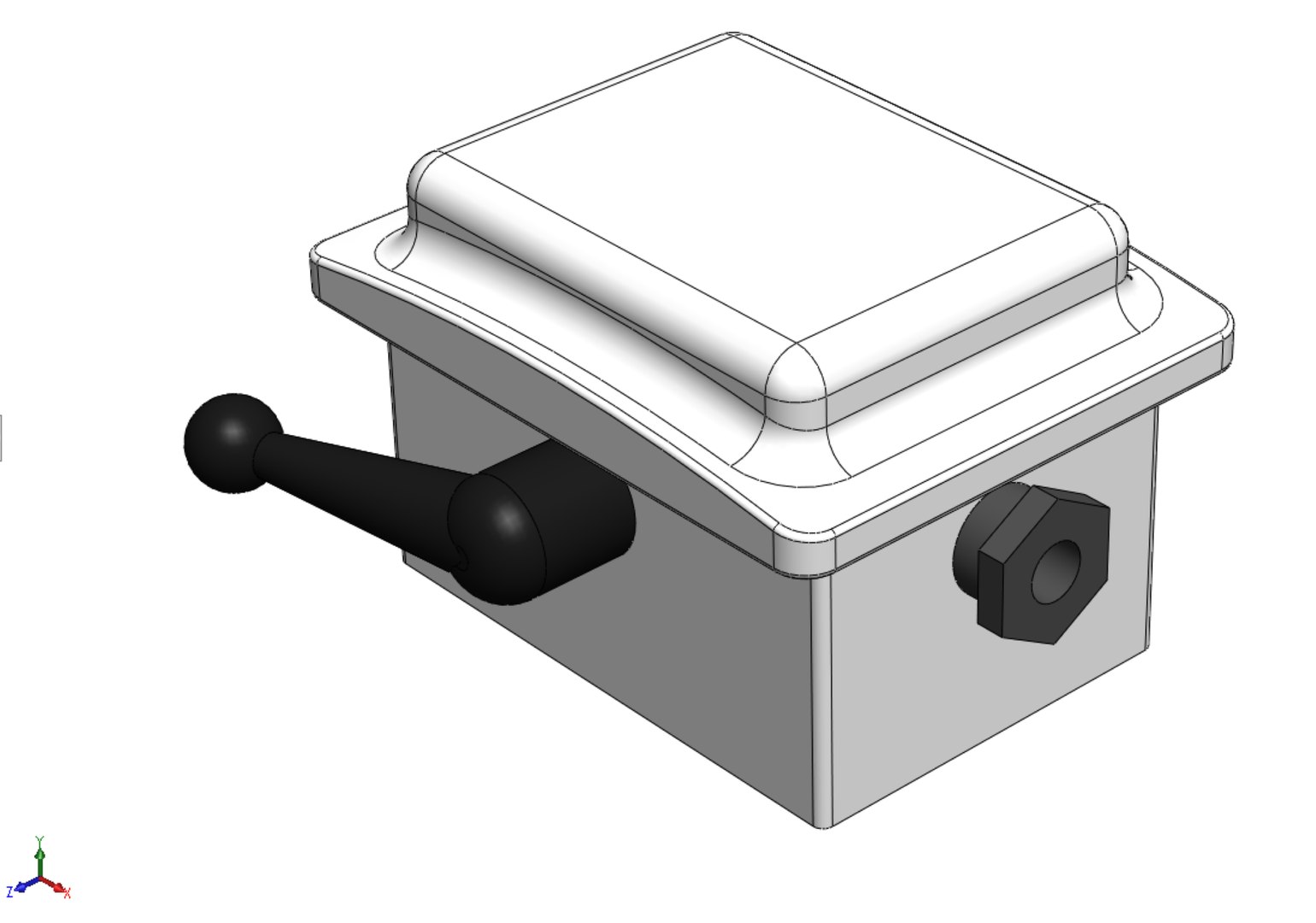 HANDLE LEVER CAM STARTER COS CHANGE OVER SWITCH OHM TOGGLE KNOB Model ...