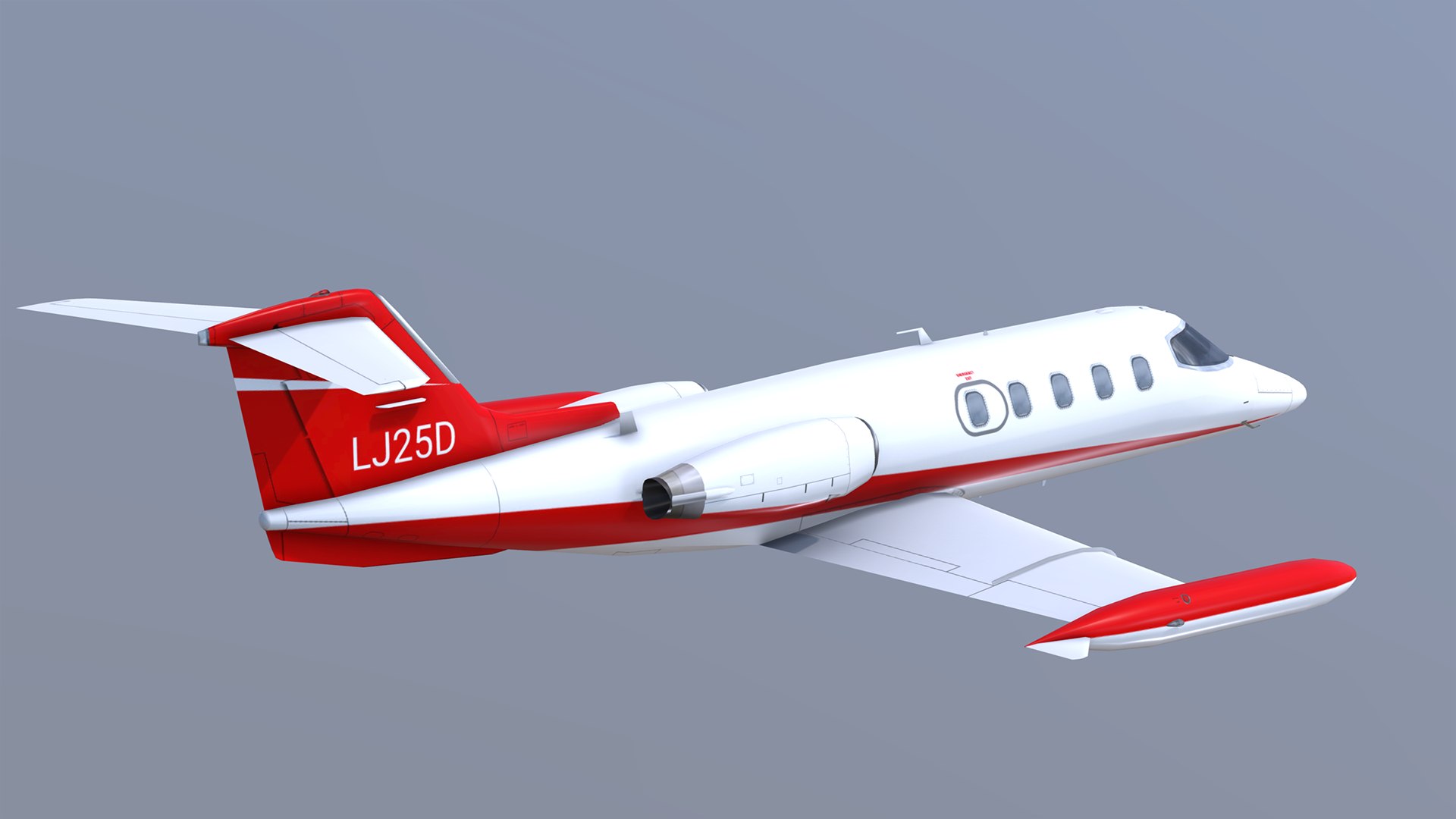 3D Model Learjet 25 - TurboSquid 2217912
