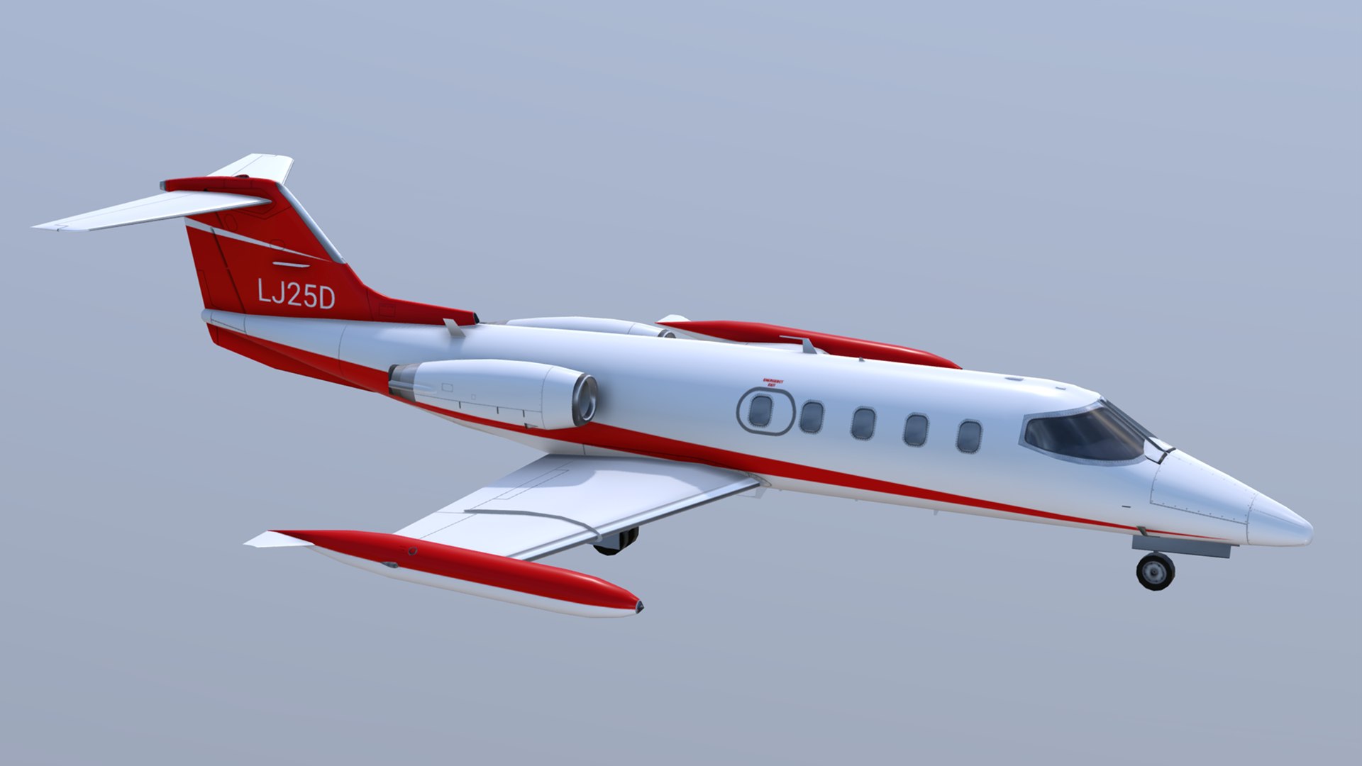 3D Model Learjet 25 - TurboSquid 2217912