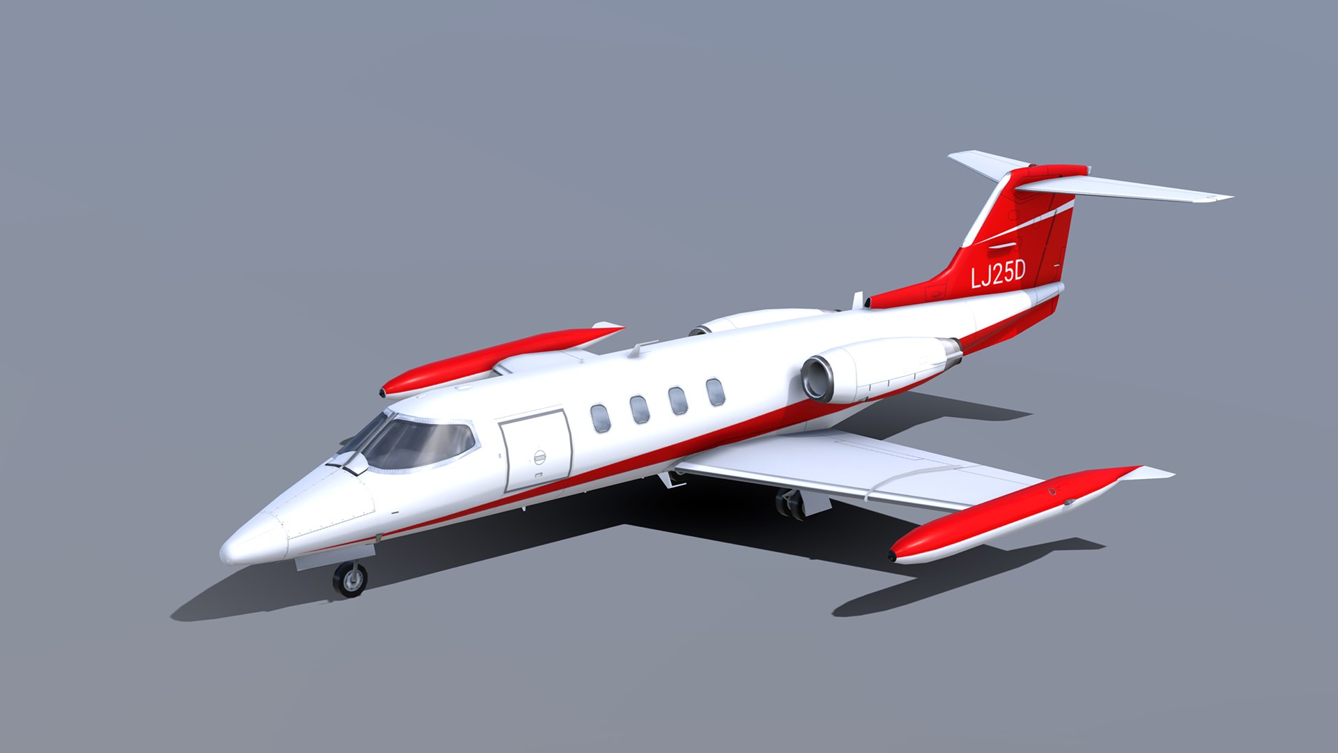 3D Model Learjet 25 - TurboSquid 2217912