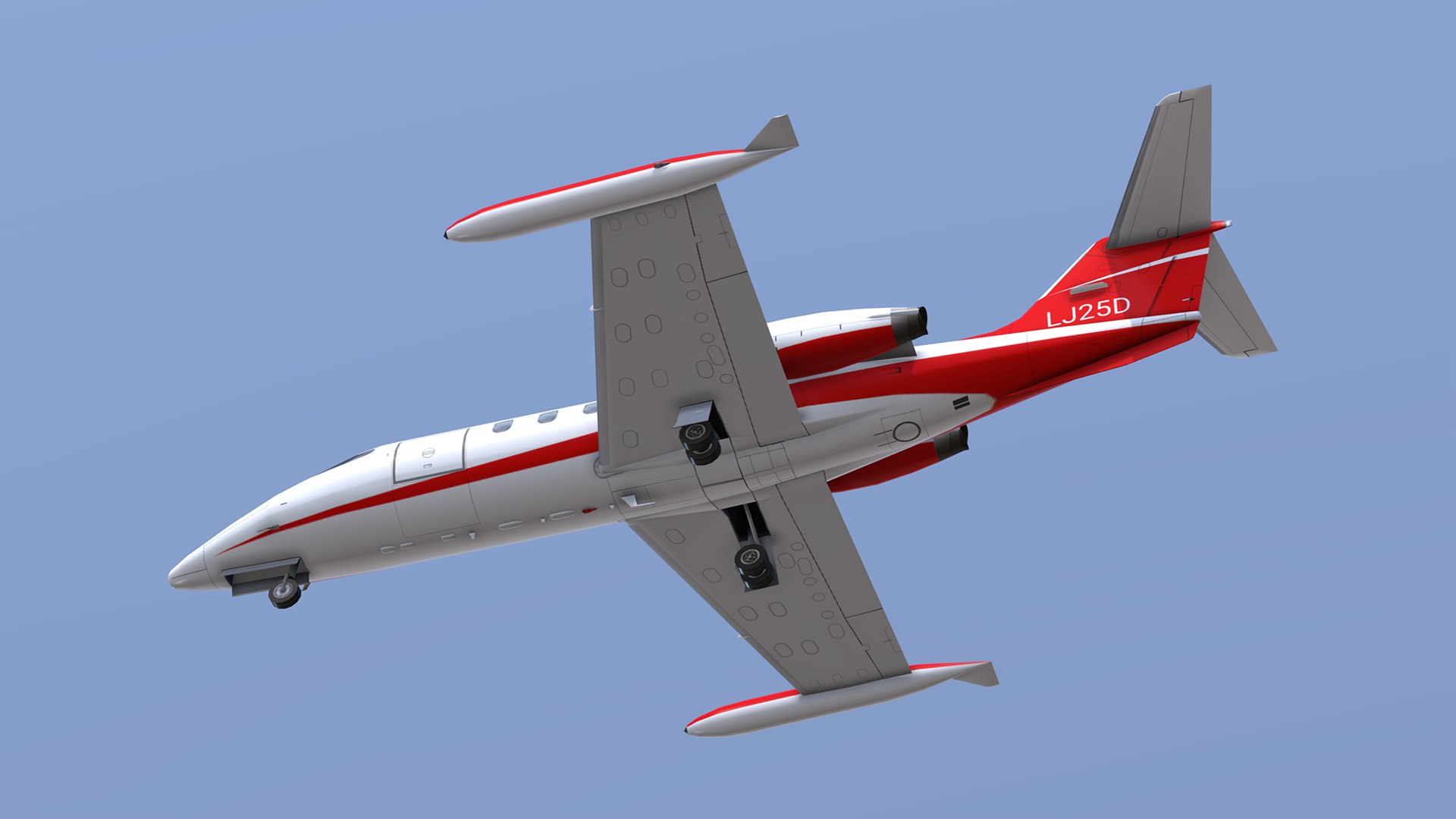3D Model Learjet 25 - TurboSquid 2217912