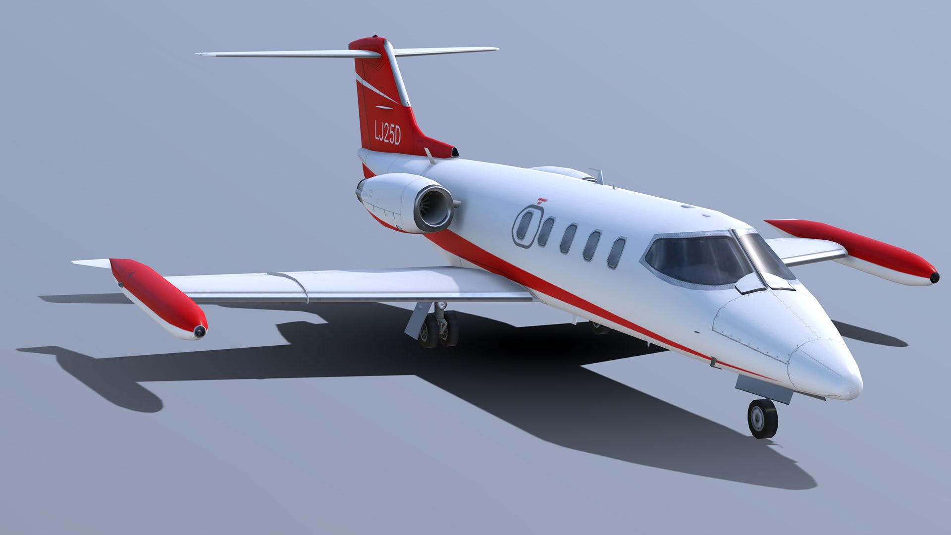 3D Model Learjet 25 - TurboSquid 2217912