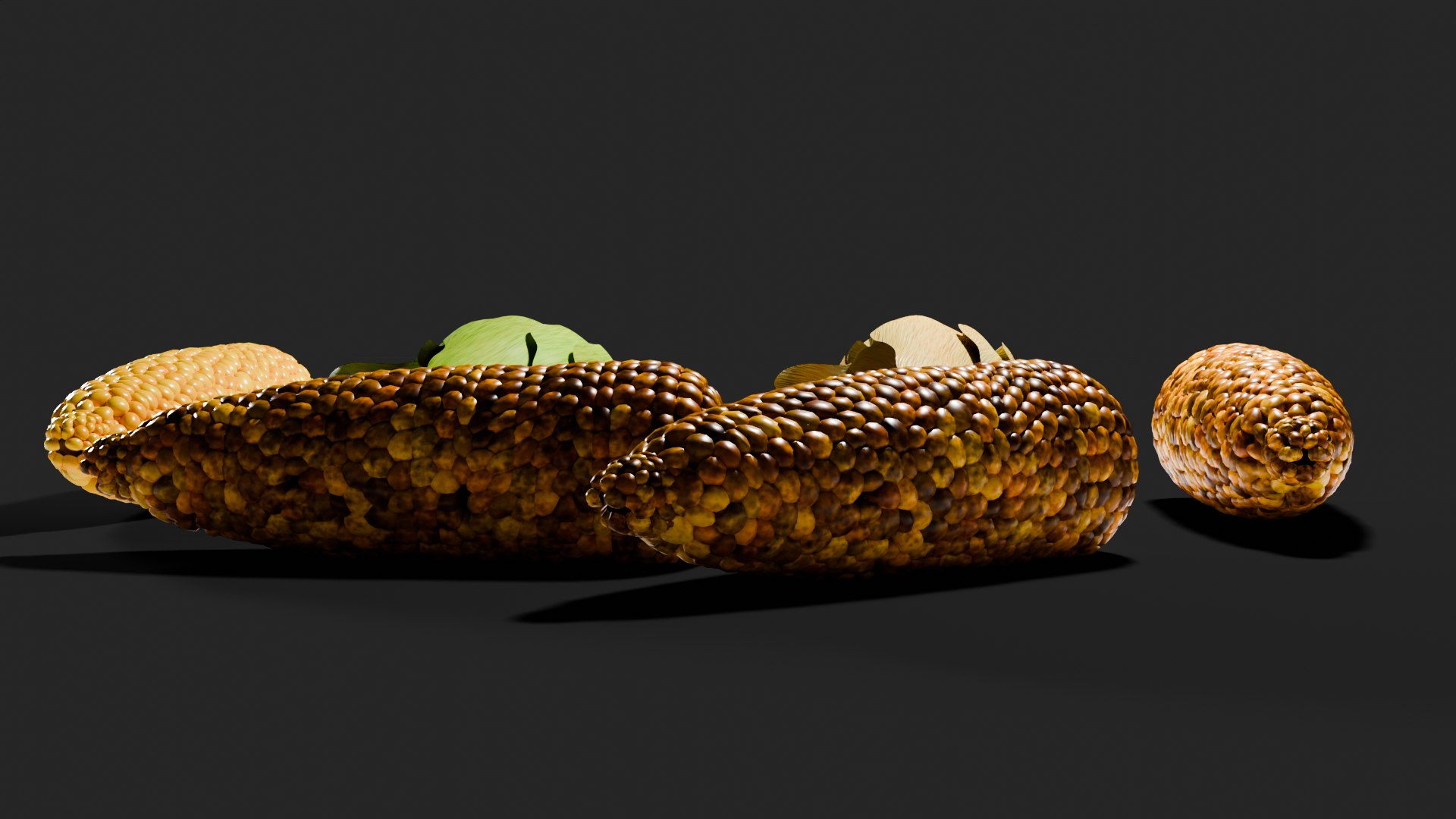 3D Realistic roasted Corn maize pbr - TurboSquid 2173728
