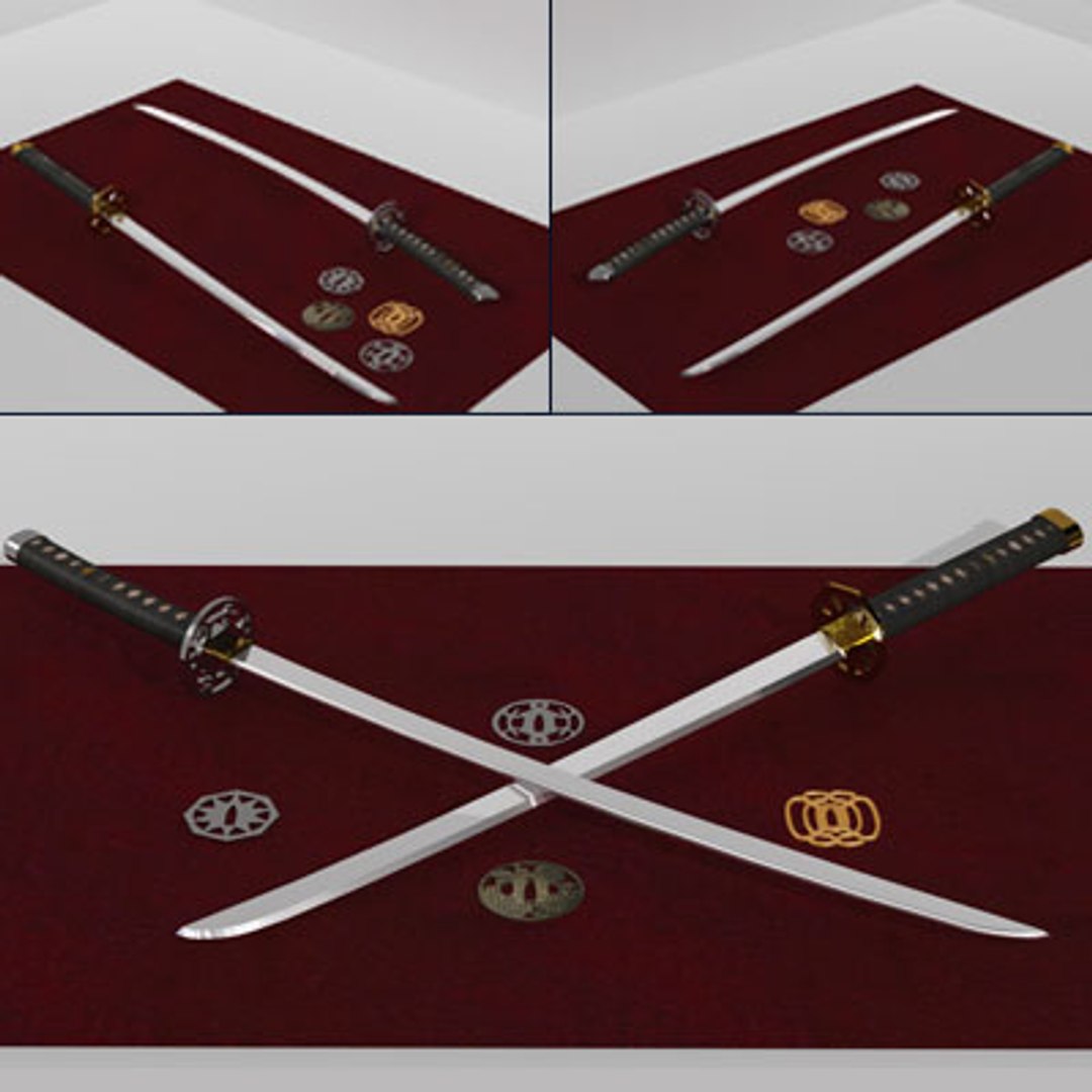 3d Japanese Sword - Katana Model