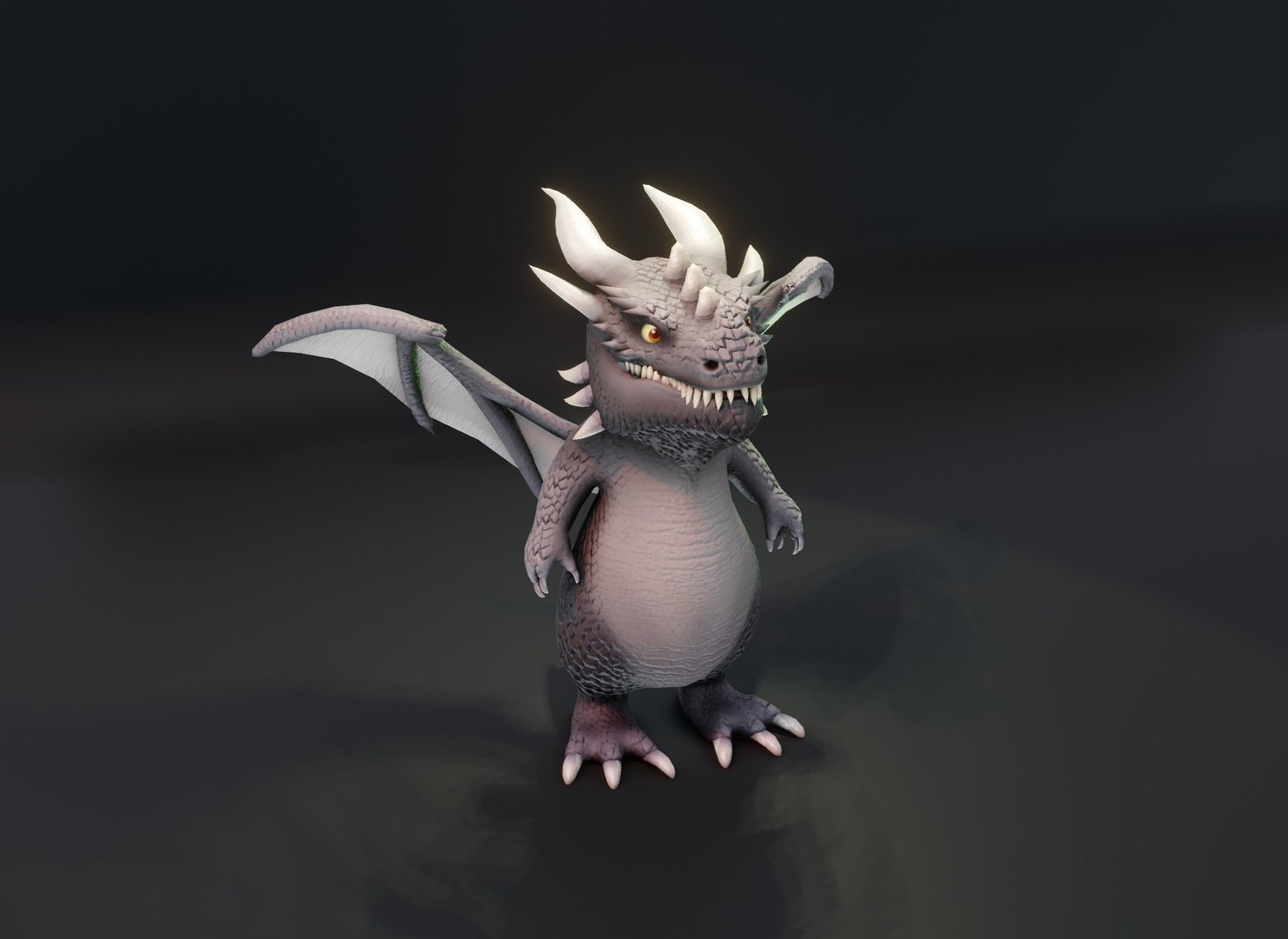Cartoon Chromatic Dragons Animated Low-poly 3D Model 3D Model ...