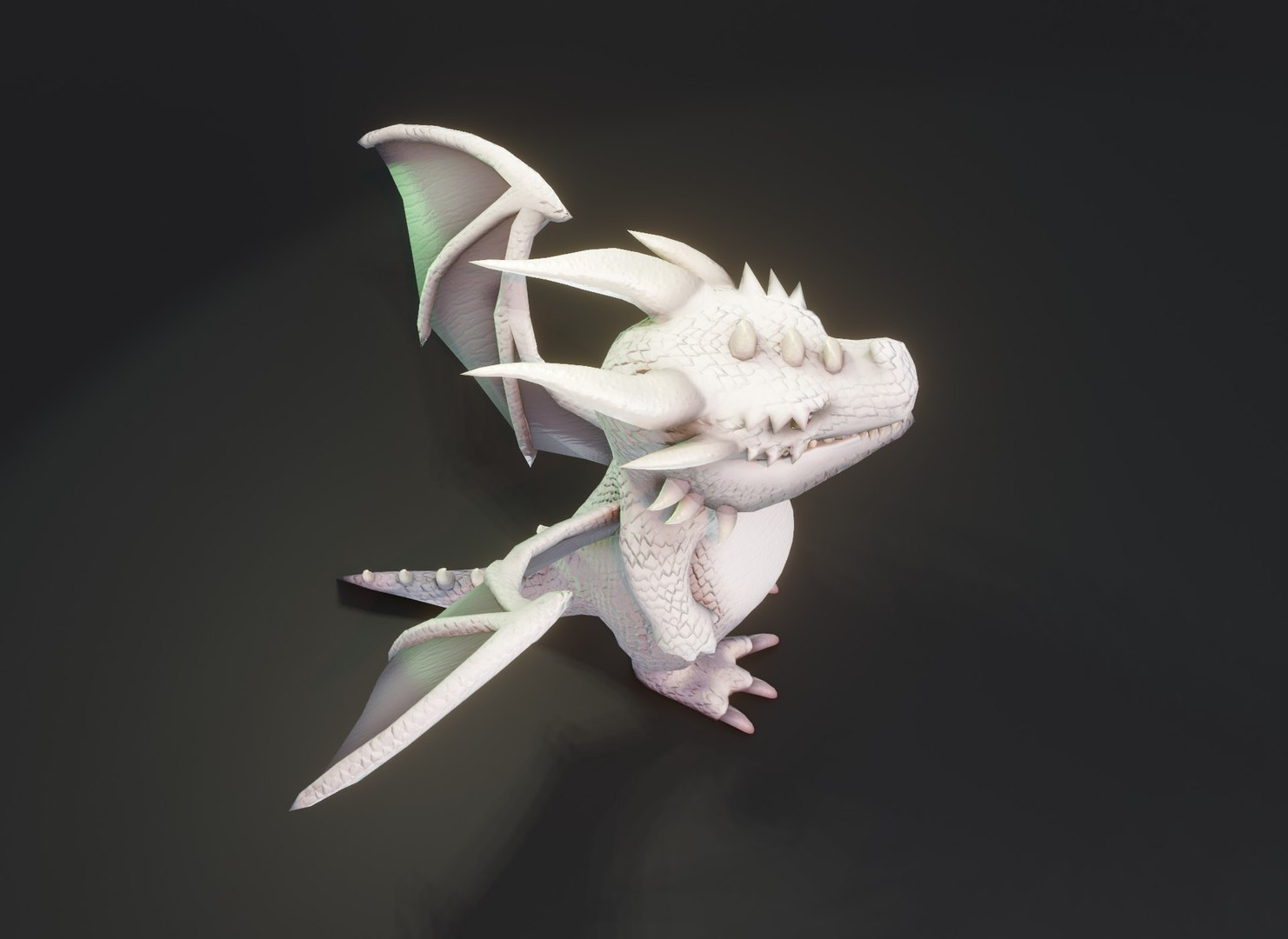 Cartoon Chromatic Dragons Animated Low-poly 3D Model 3D Model ...
