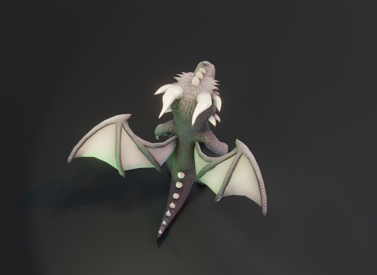 Cartoon Chromatic Dragons Animated Low-poly 3D Model 3D Model ...