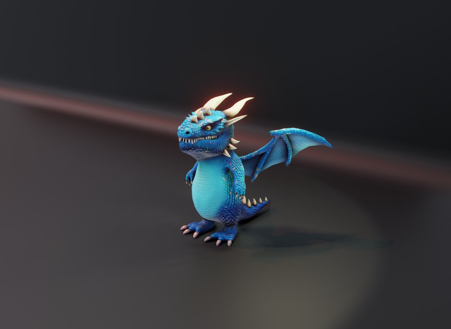 Cartoon Chromatic Dragons Animated Low-poly 3D Model 3D Model ...