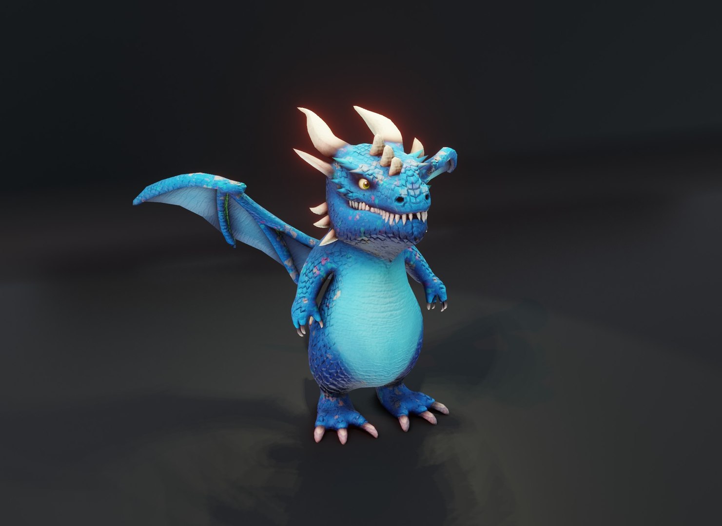 Cartoon Chromatic Dragons Animated Low-poly 3D Model 3D Model ...