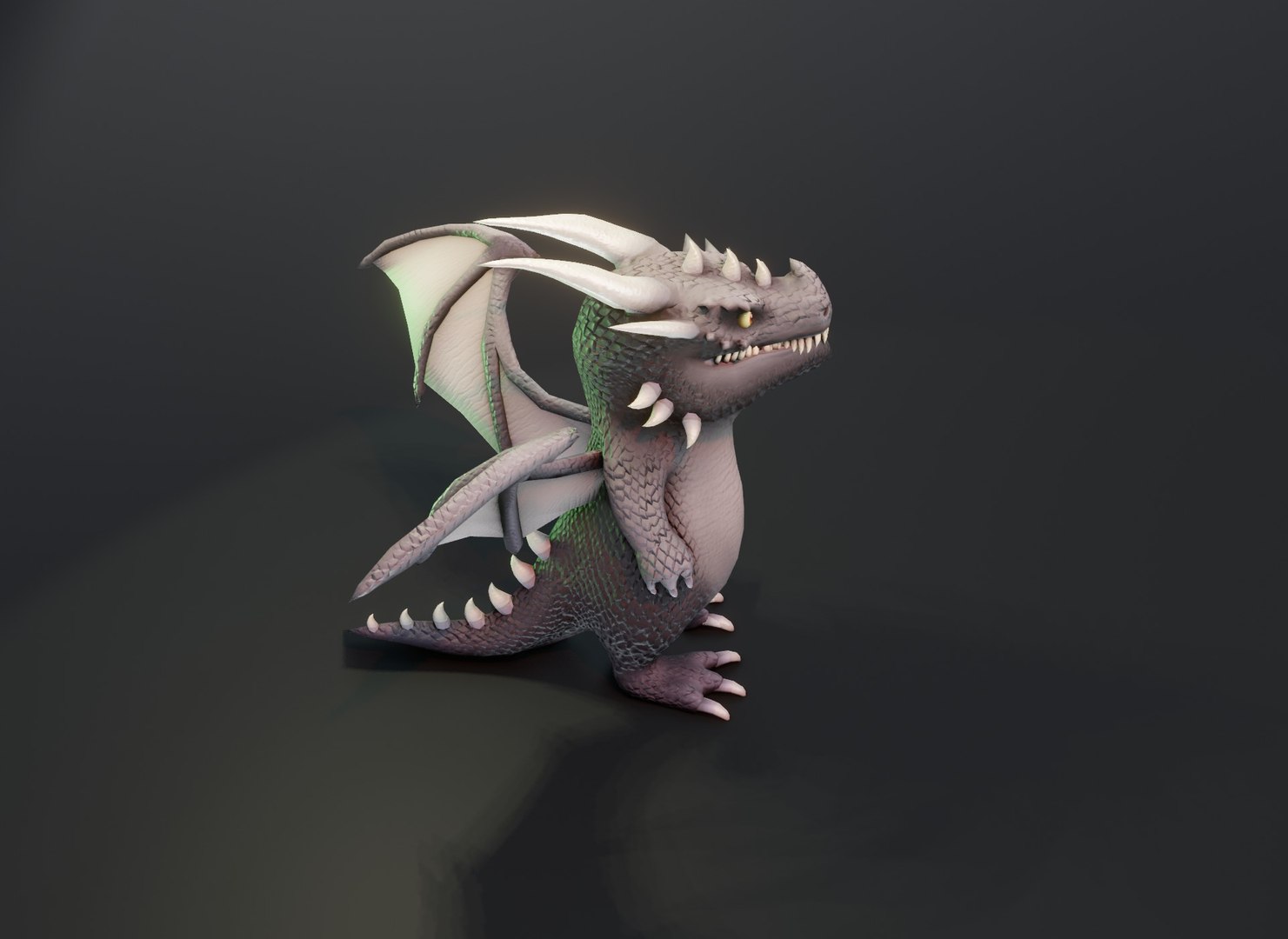 Cartoon Chromatic Dragons Animated Low-poly 3D Model 3D Model ...